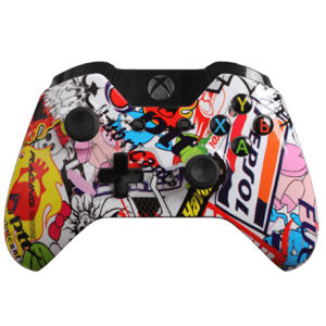 Xbox One Wireless Custom Controller - Sticker Bomb Games Accessories ...