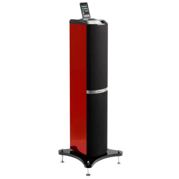 Lenco Tower 1 Speaker with iPod Docking Tower (Red) | Zavvi UK