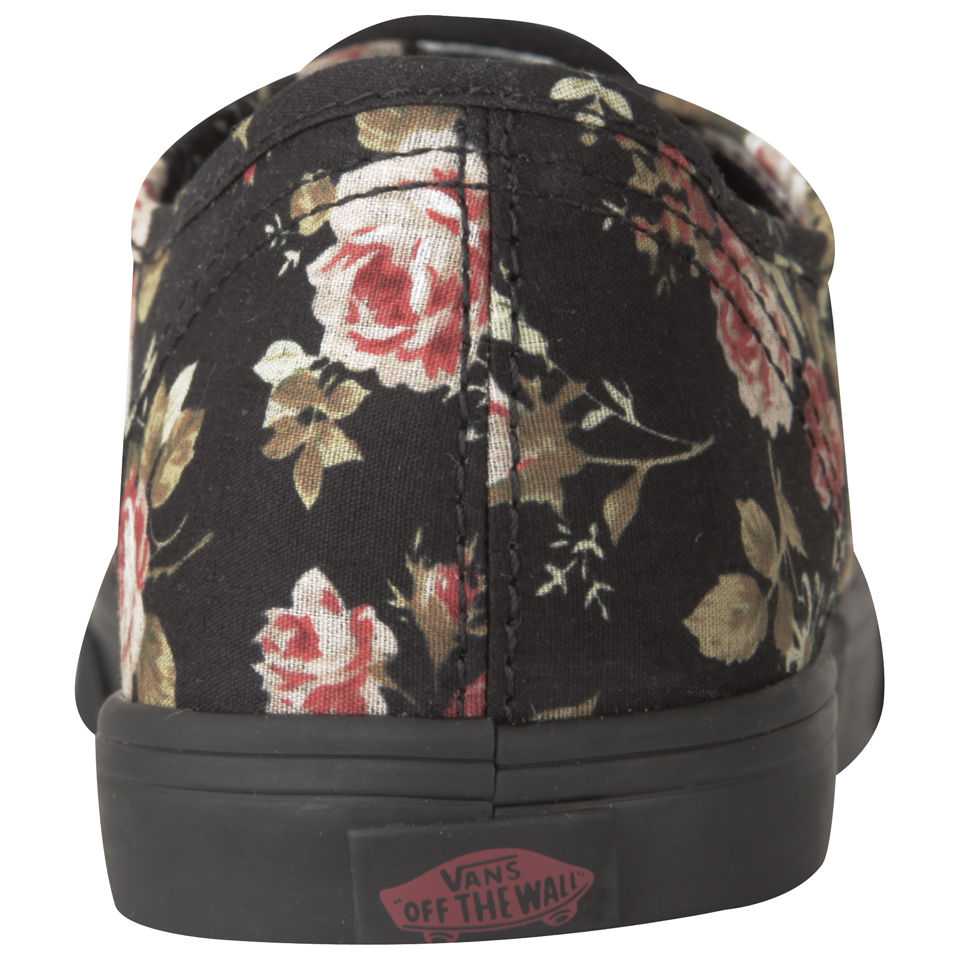 Vans Women s Authentic Lo Pro Floral Trainers Black Allsole