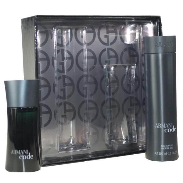 Armani Men's Code Gift Set - 50ml Eau de Toilette and 200ml Shower Gel