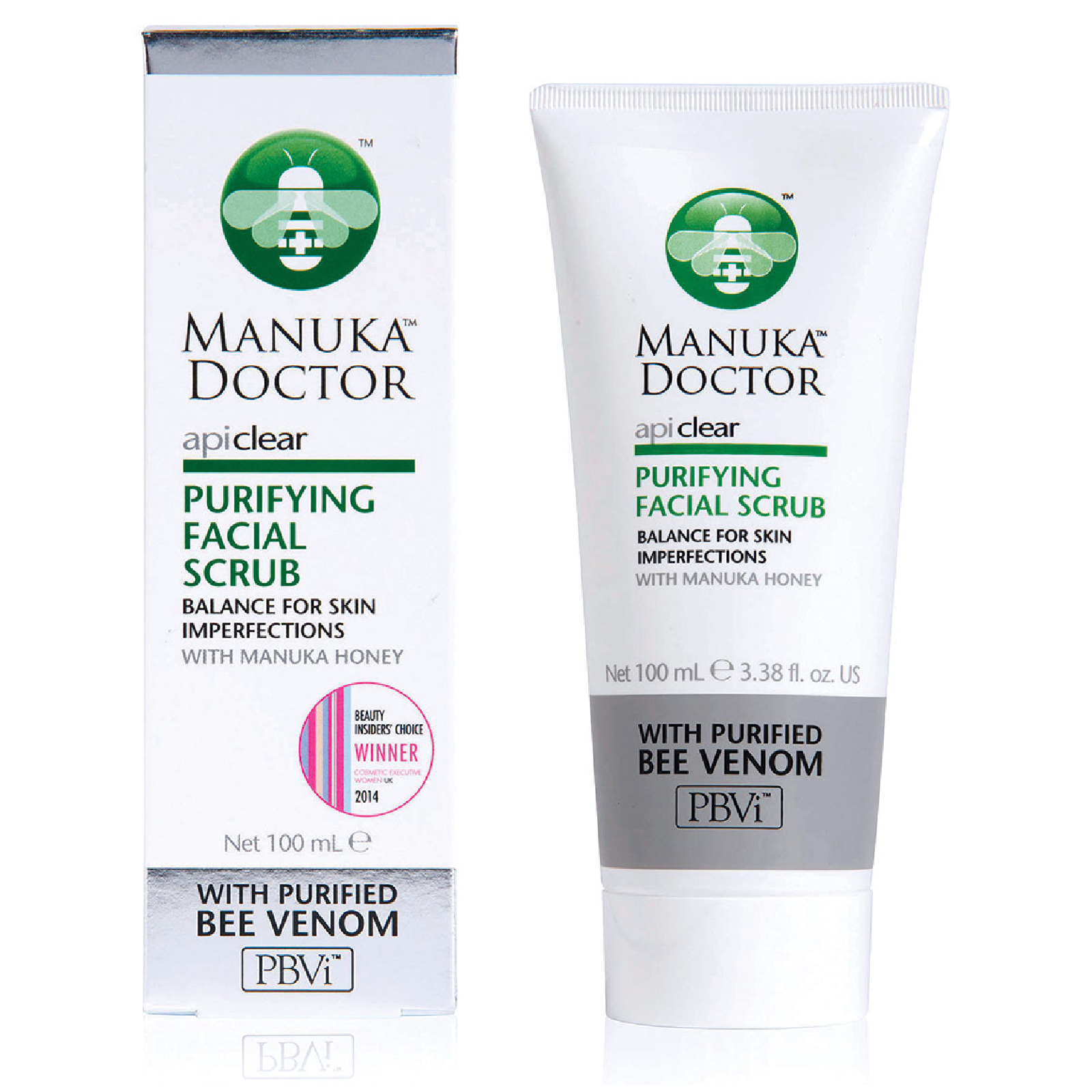 Manuka Doctor ApiClear Purifying Facial Scrub 100ml | LOOKFANTASTIC