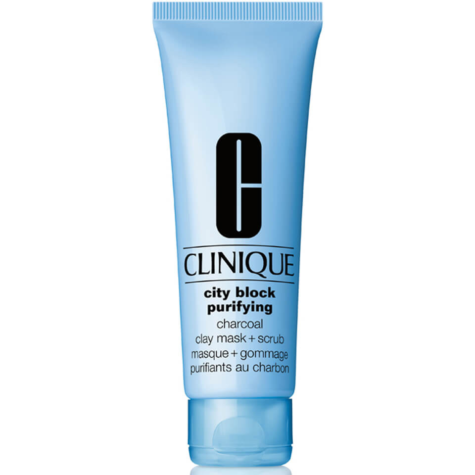 Clinique City Block Charcoal Mask and Scrub 100ml | LOOKFANTASTIC