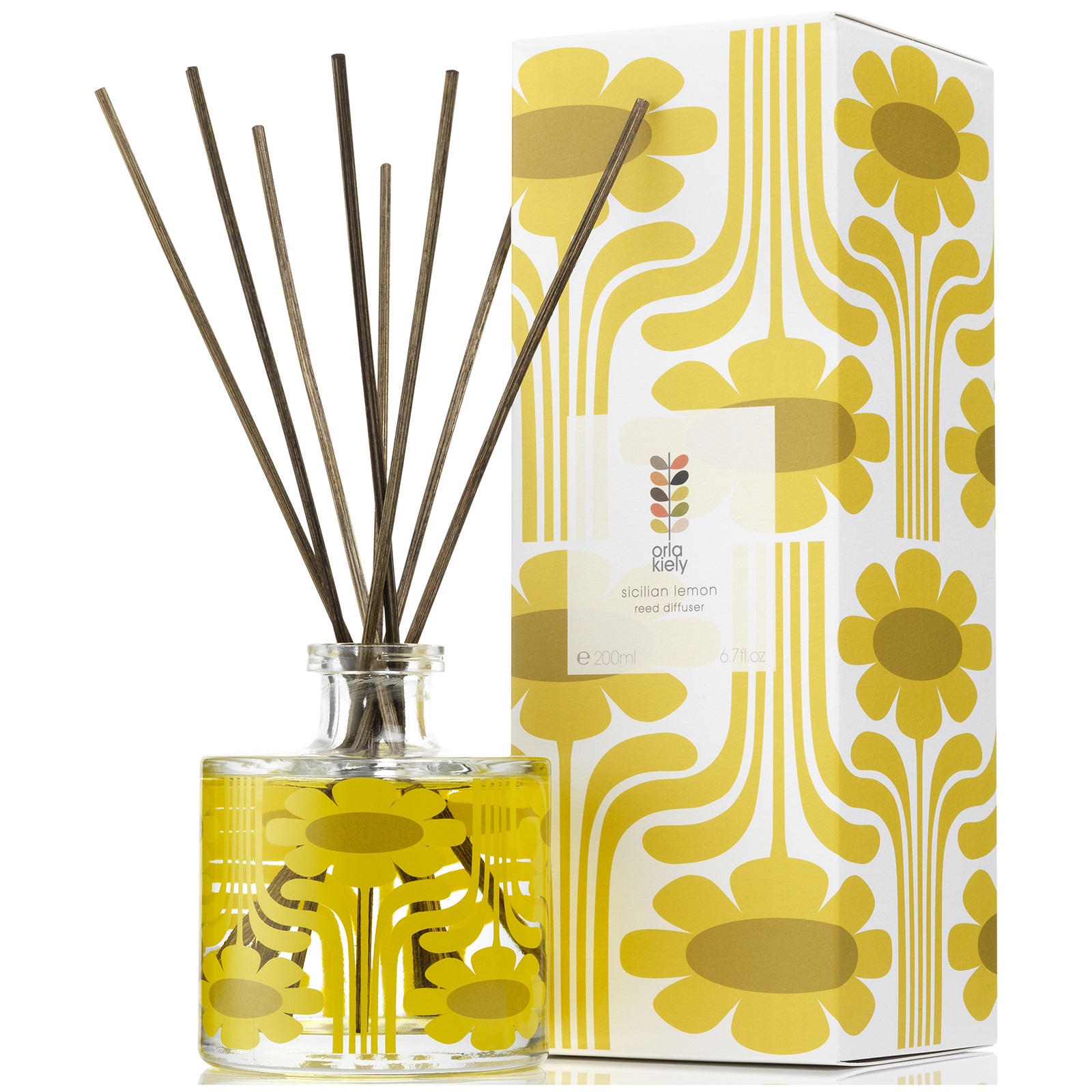 Orla Kiely Reed Diffuser - Sicilian Lemon | Coggles