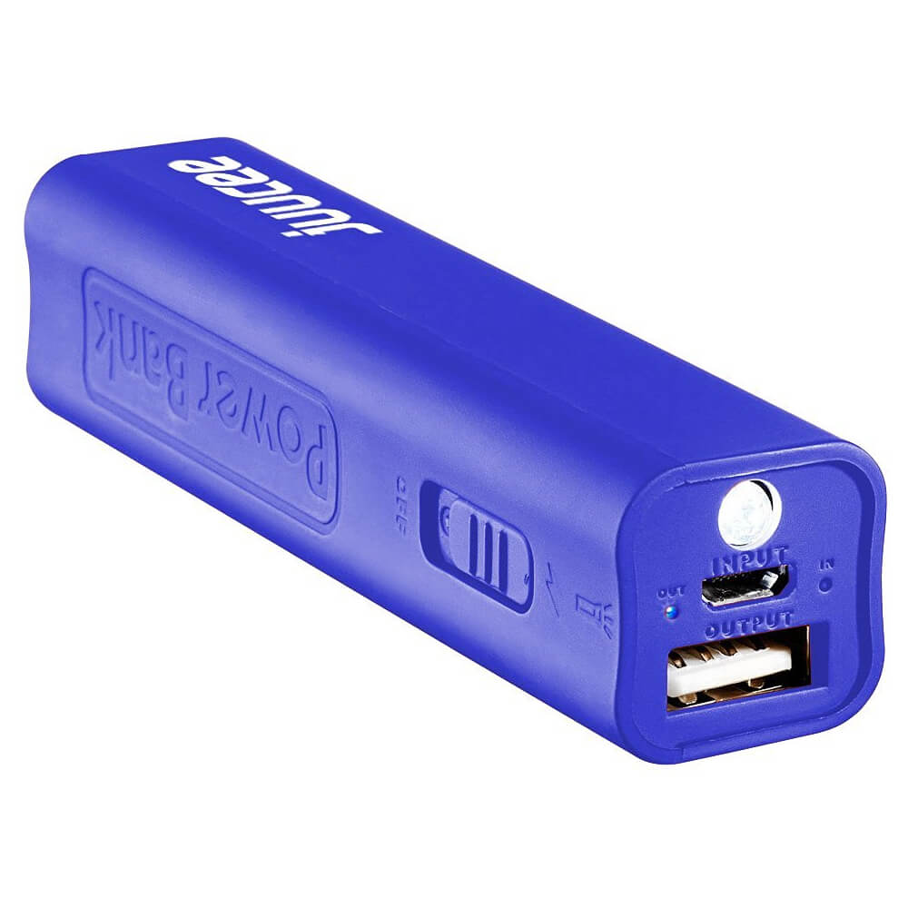 Bitmore® Juucee™ 2600 Power Bank with Torch - Blue | Zavvi UK