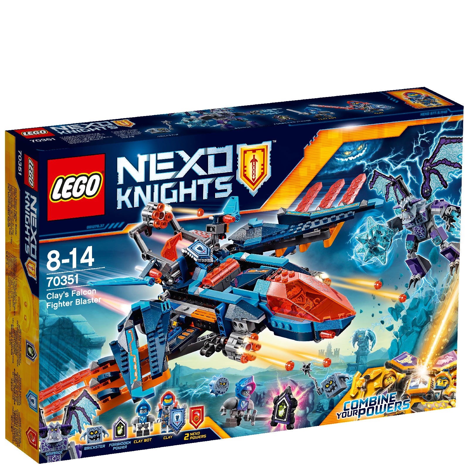 LEGO Nexo Knights: Clay's Falcon Fighter Blaster (70351) | Zavvi UK