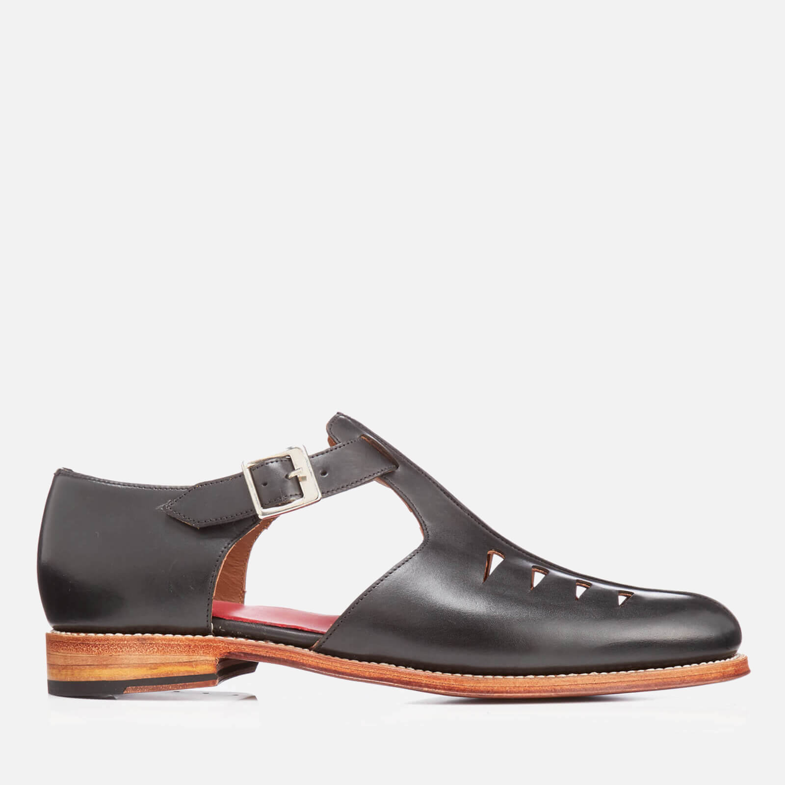 Grenson Men's Rafferty Leather Buckled Shoes - Black | Coggles