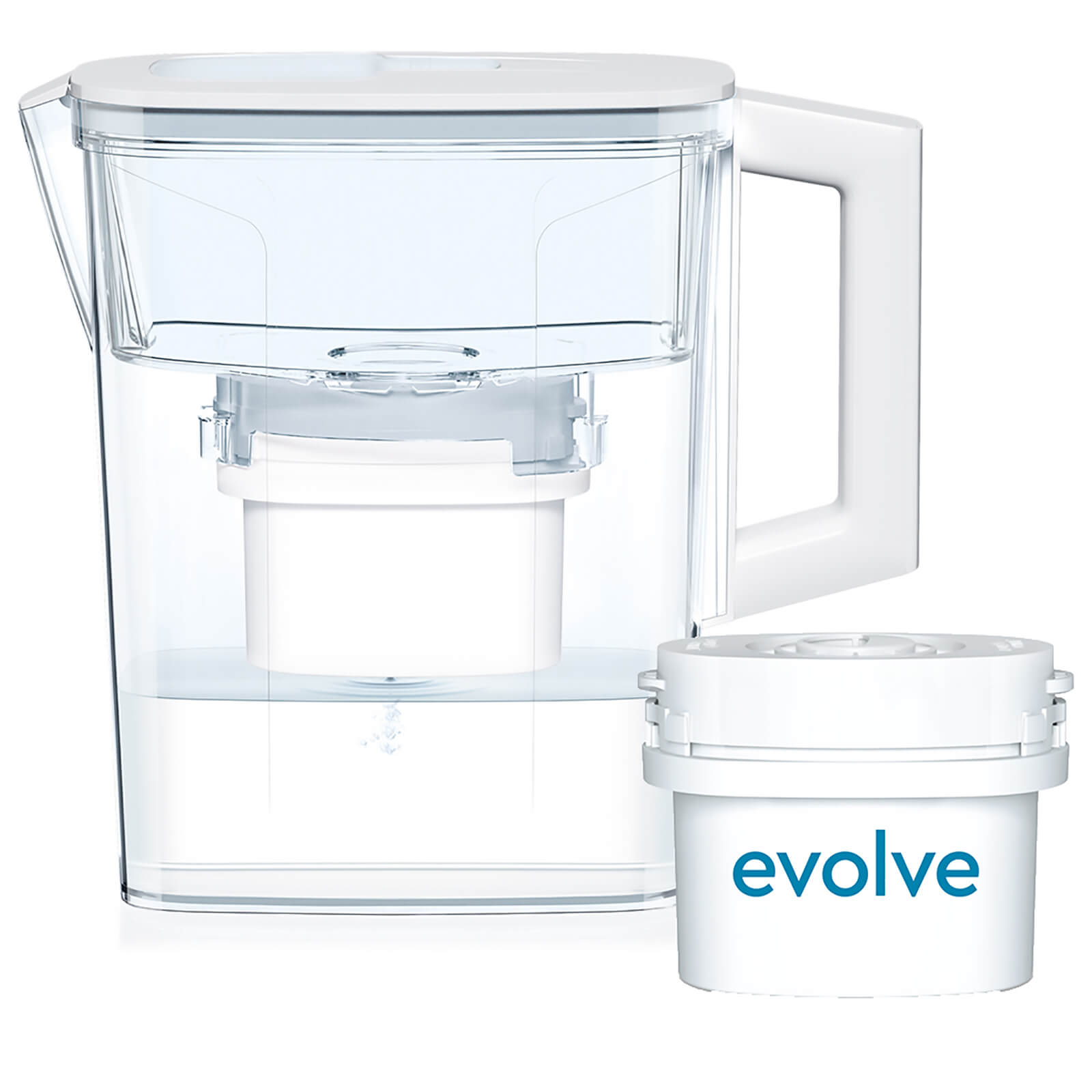 Aqua Optima 2.1L White Compact Water Filter Jug with 30 Day Evolve ...