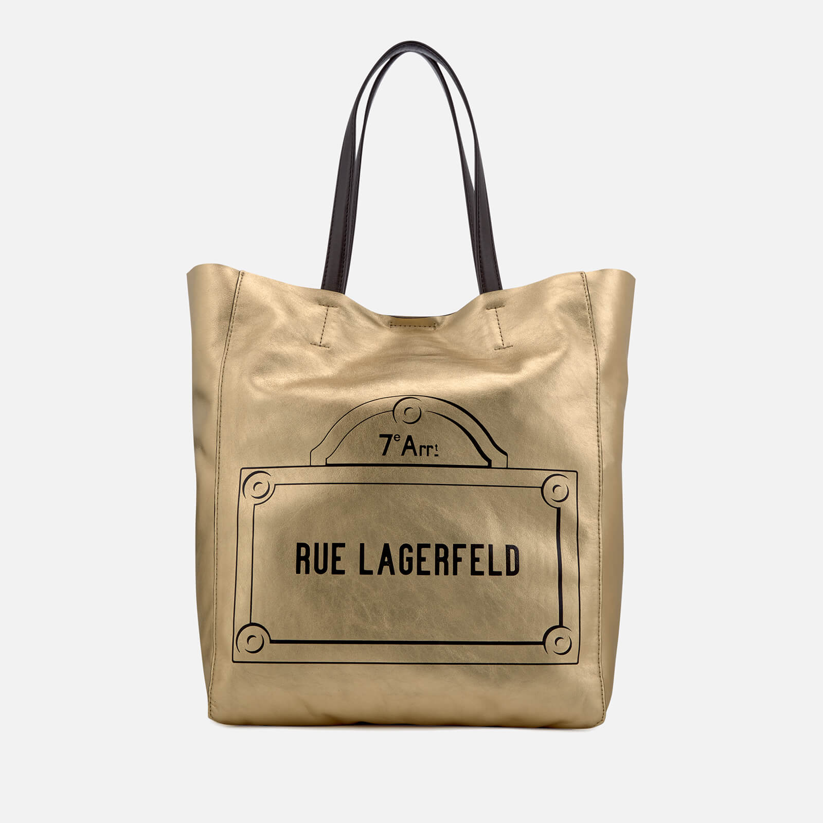 Karl Lagerfeld Women's Rue Lagerfeld Shopper Bag - Gold | Coggles
