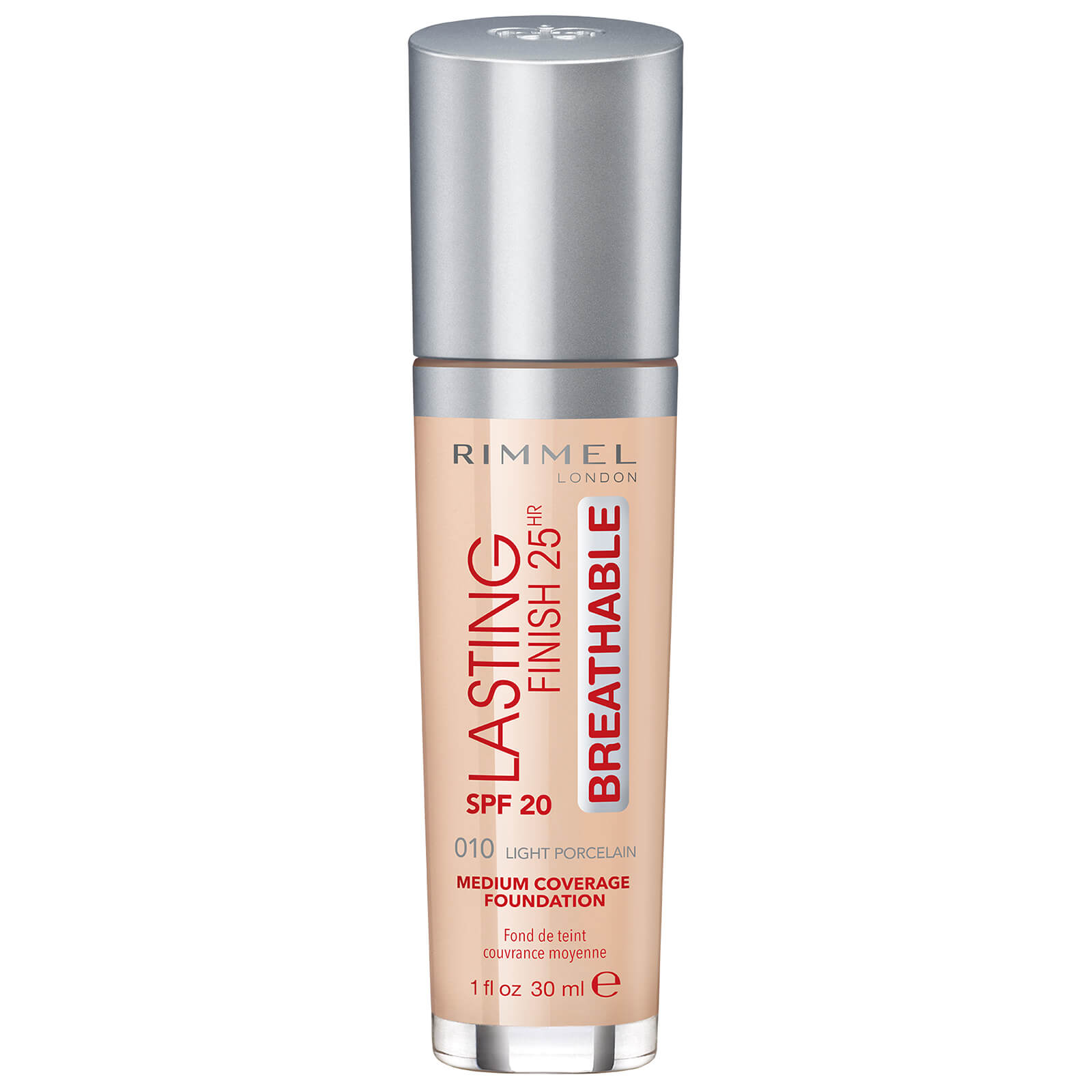 Rimmel London Lasting 25H Breathable Foundation 30ml | LOOKFANTASTIC