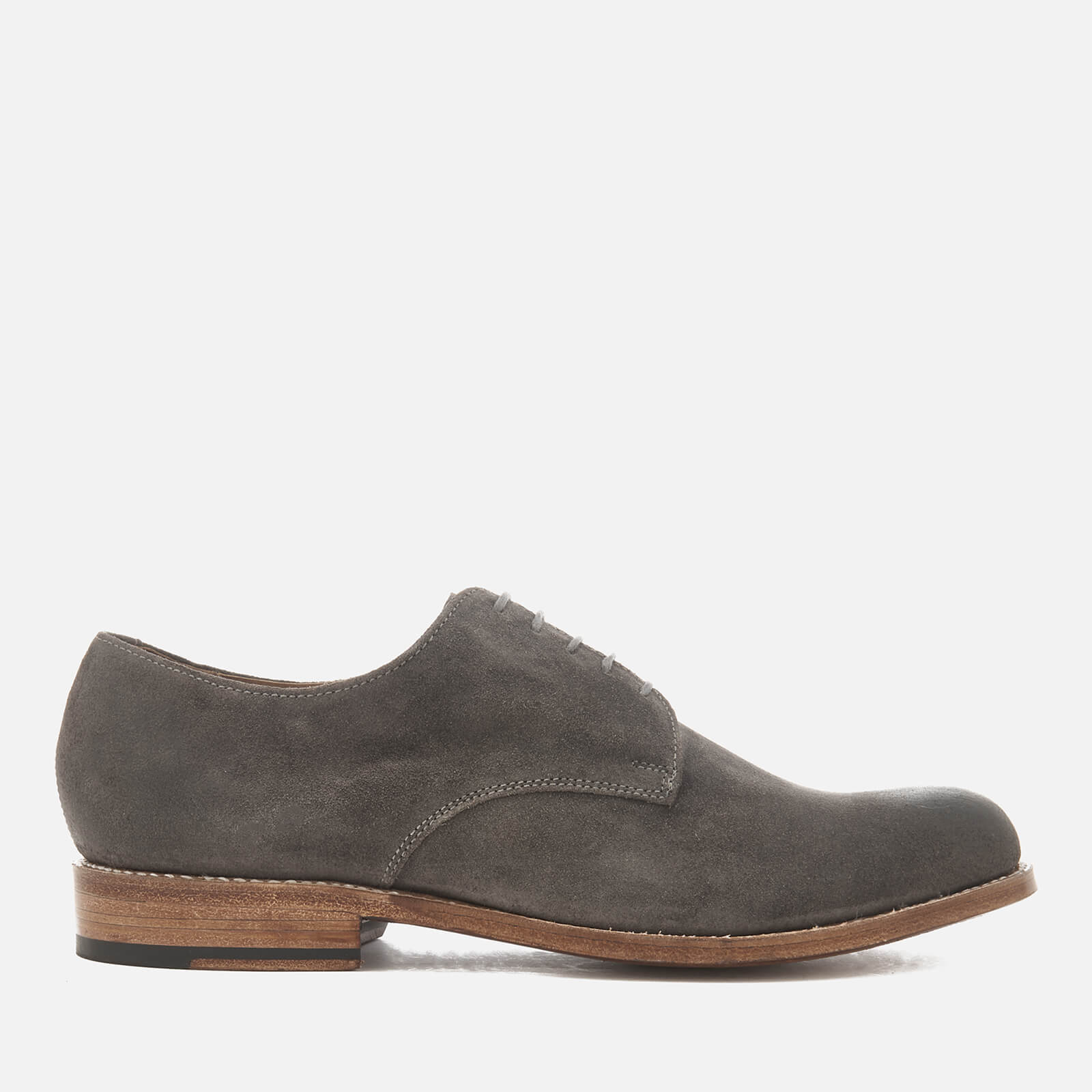 Grenson Men's Finlay Burnished Suede Derby Shoes - Bronze | Coggles