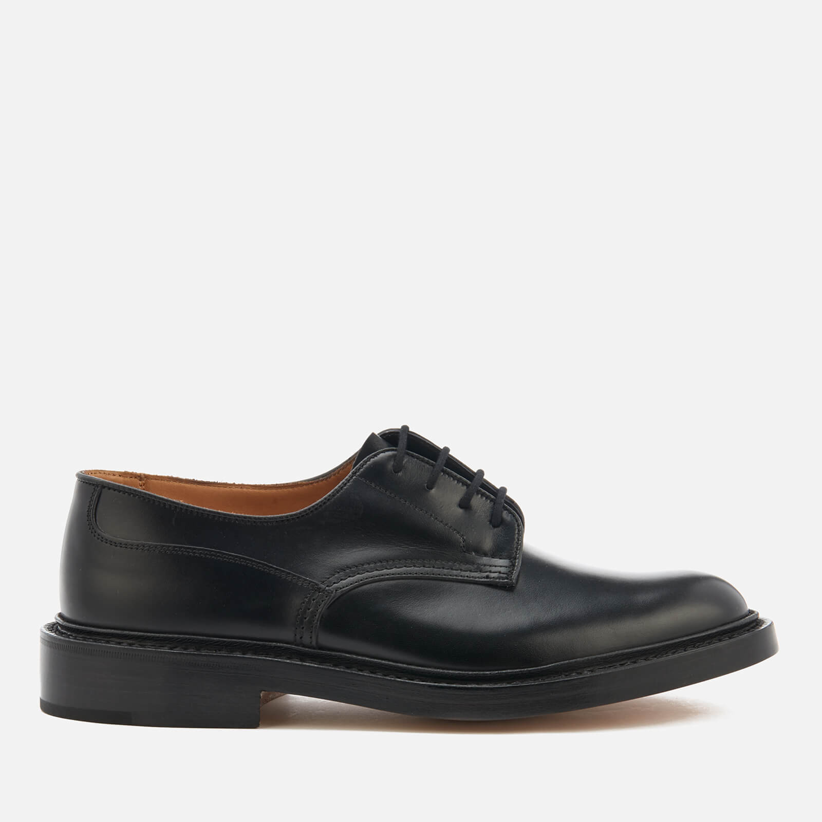 Tricker's Men's Woodstock Leather Derby Shoes - Black | Coggles