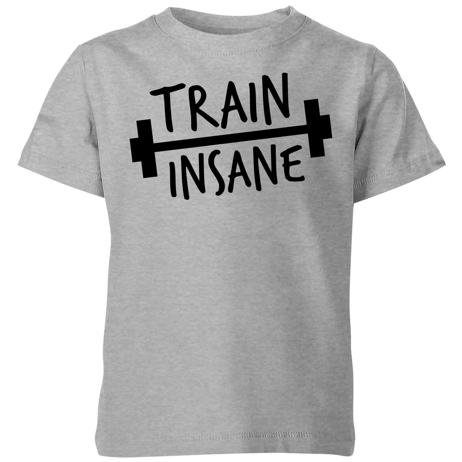 Train Insane Kids' T-Shirt - Grey - 3-4 Years - Grey | Zavvi UK