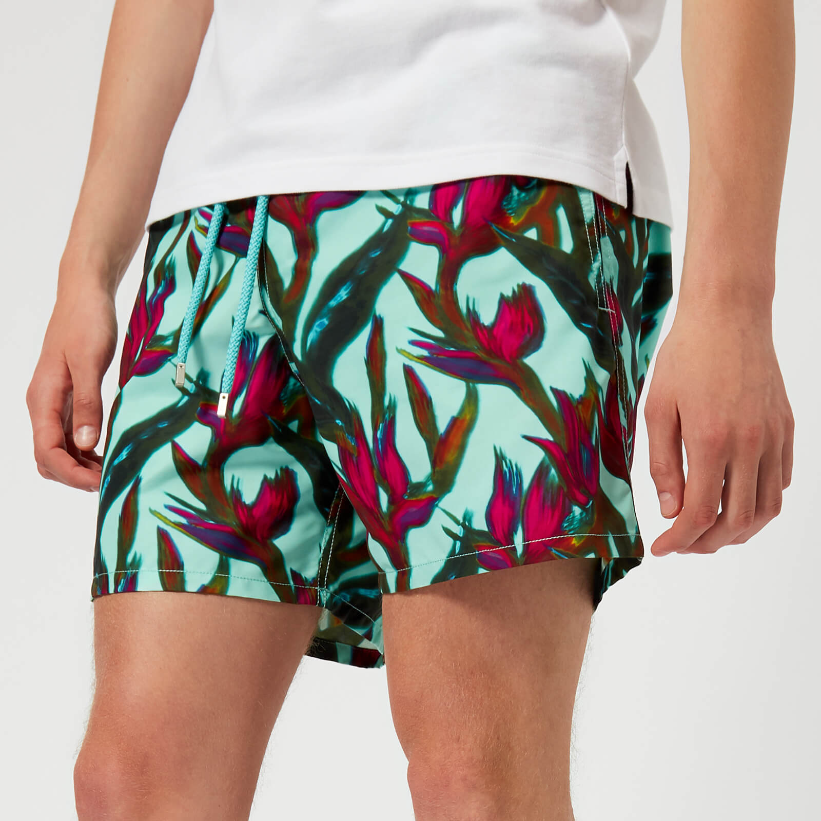 Vilebrequin Men's Moorea Paradise 3D Swim Shorts - Lagoon | Coggles