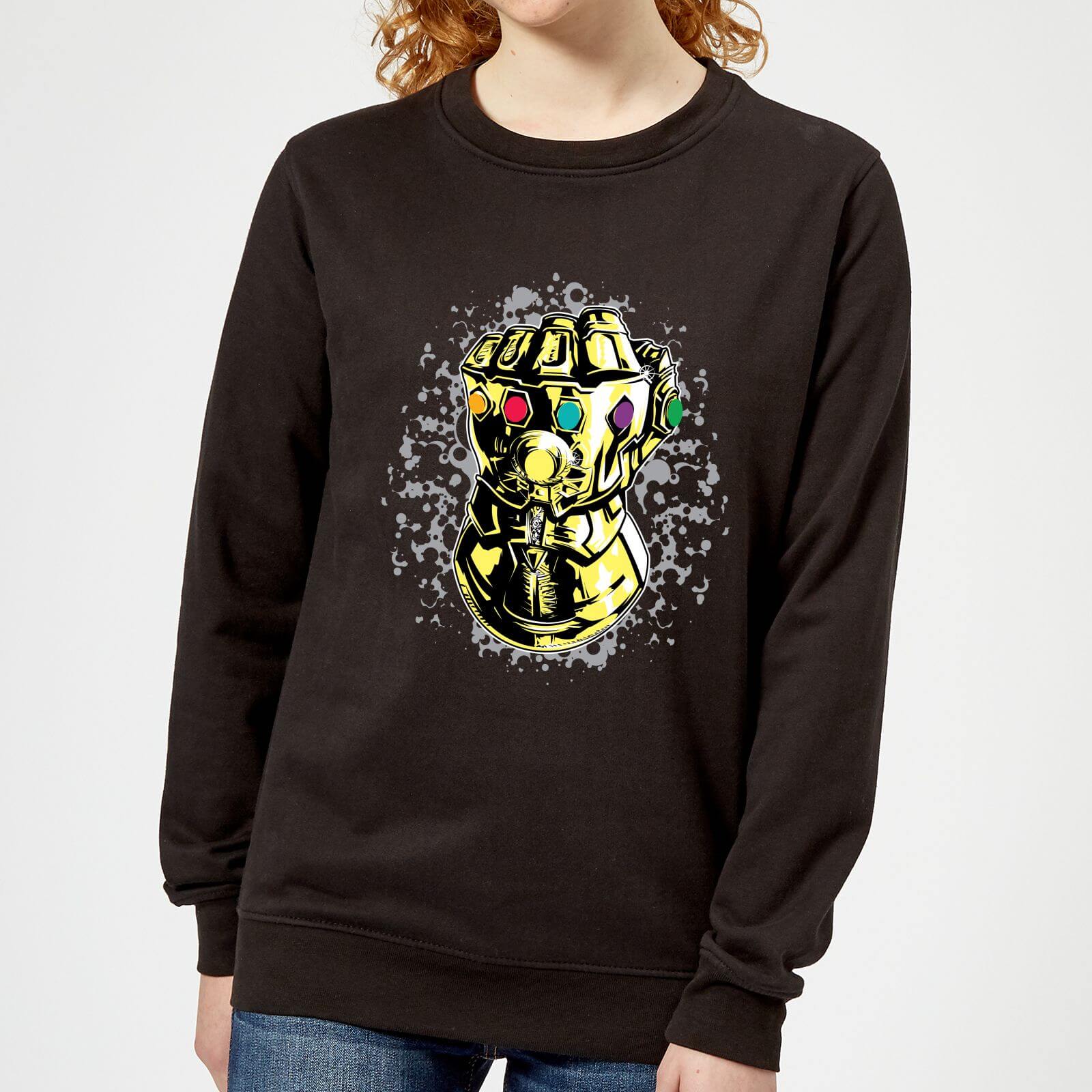 Marvel Avengers Infinity War Fist Comic Women's Sweatshirt - Black - S ...