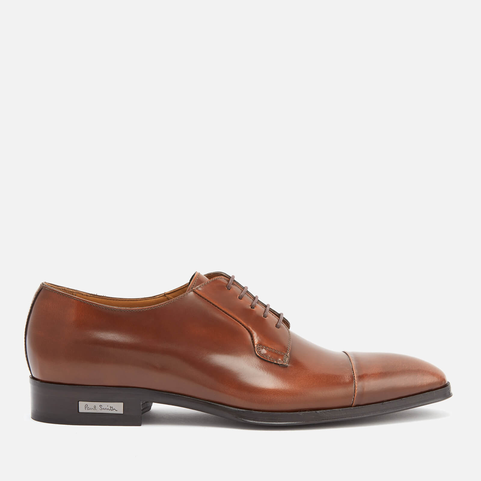 Paul Smith Men's Spencer High Shine Leather Toe Cap Derby Shoes - Tan ...