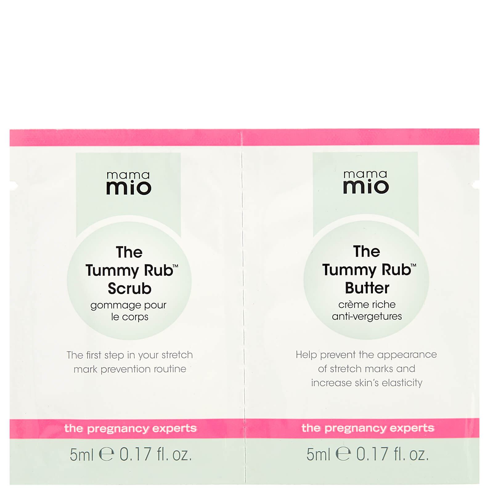 Mama Mio Tummy Rub Butter & Pregnancy Body Scrub Duo Sachet 2 x 5ml ...