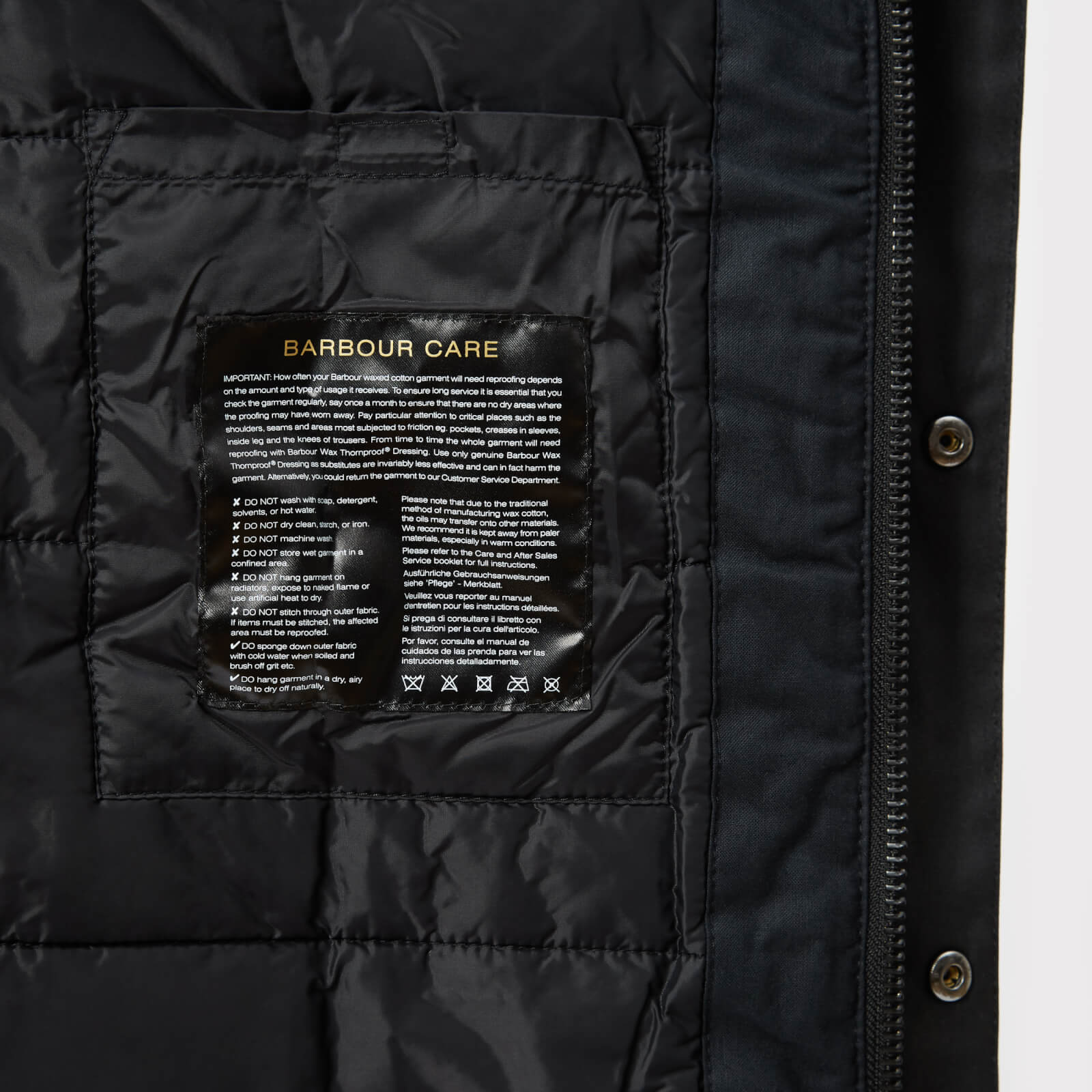 Barbour international armour store