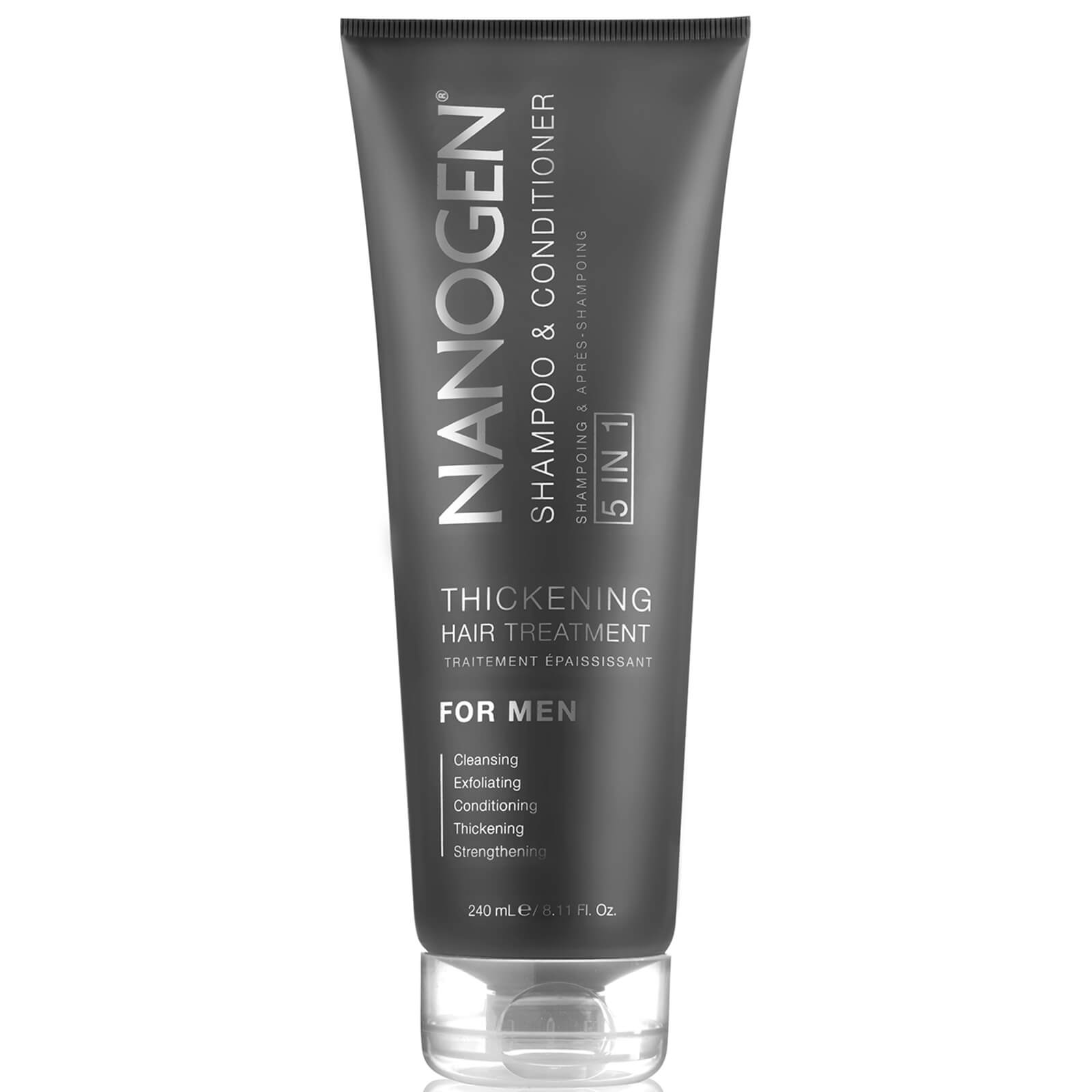 Nanogen 5 in 1 Shampoo and Conditioner for Men 240ml | LOOKFANTASTIC
