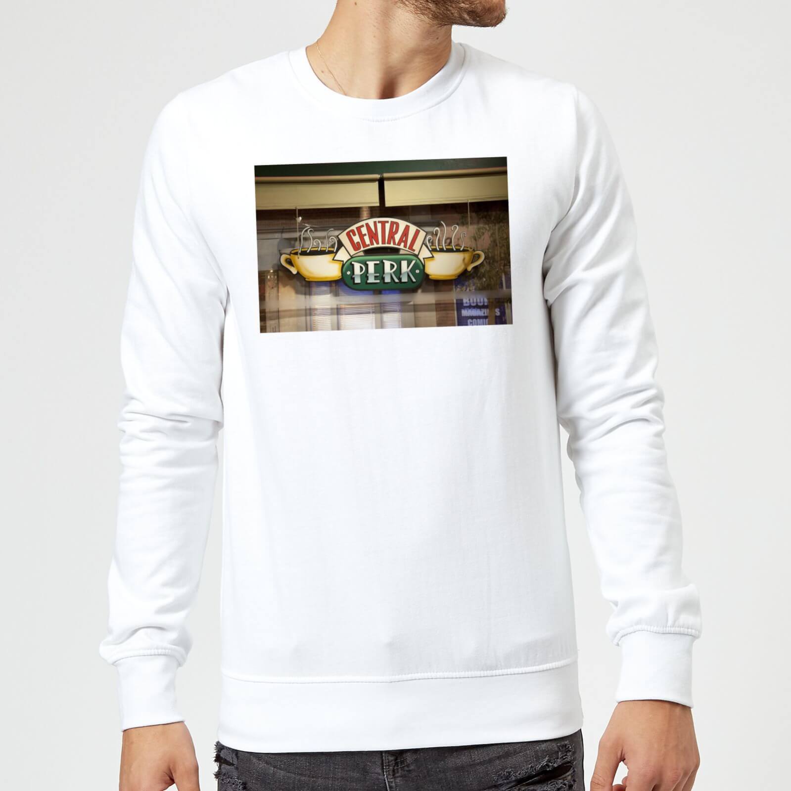 Friends Central Perk Coffee Sign Sweatshirt - White - S