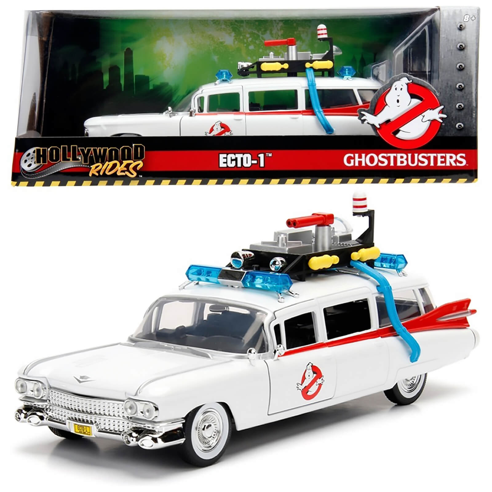 Ghostbusters Hollywood Rides ECTO-1 1:24 Scale Die-Cast Metal Vehicle ...