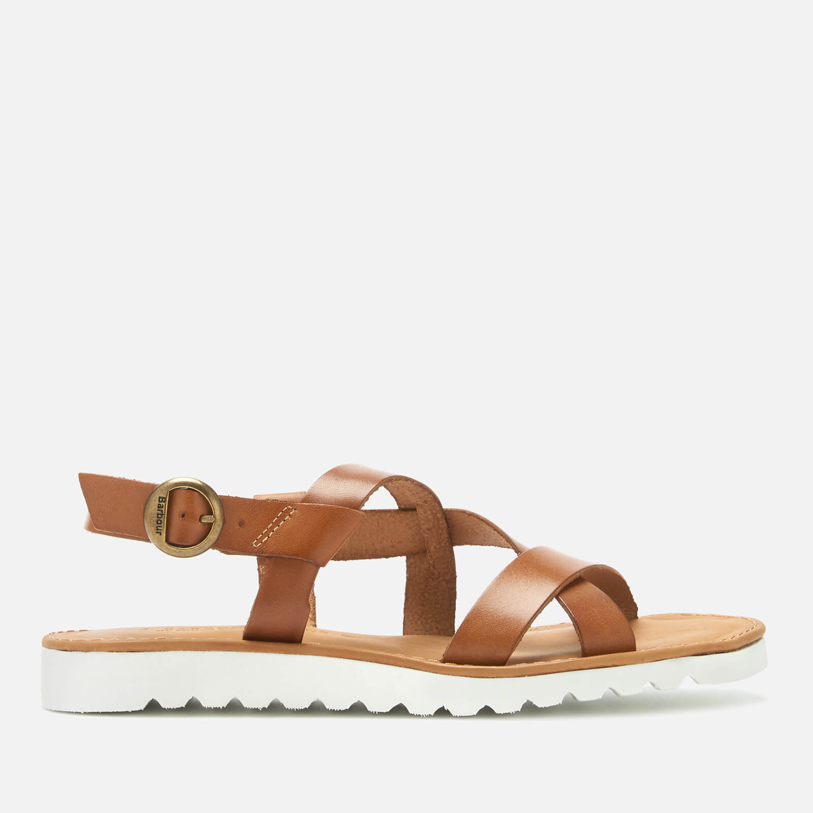 Barbour Women's Sandside Leather Strappy Sandals - Tan | Allsole