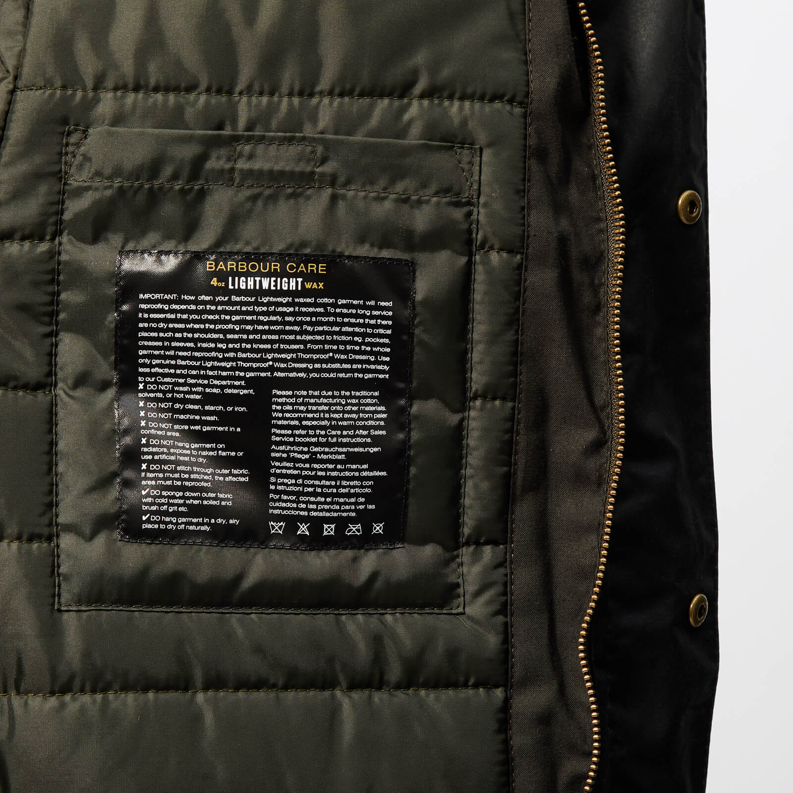 Barbour lever wax store