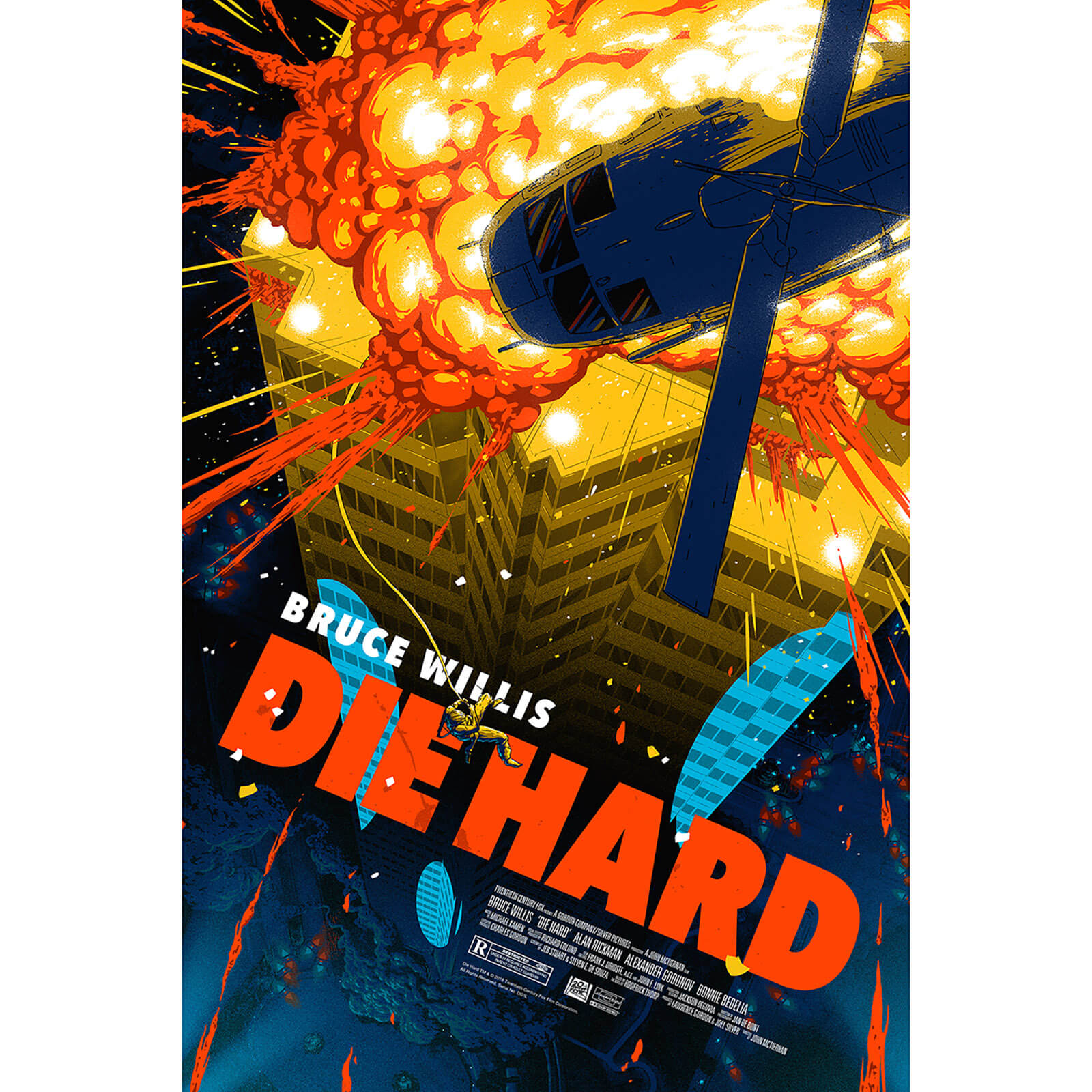 Die Hard Fine Art Offset 24 x 36 Inches Print by Florey - Zavvi UK ...