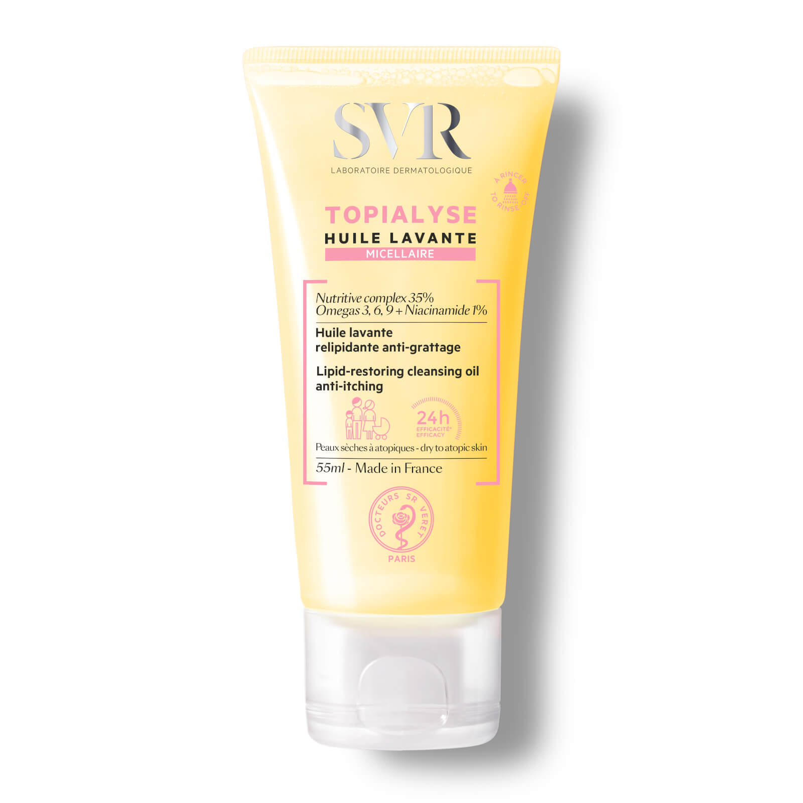 SVR Laboratoires Topialyse Emulsifying Wash-Off Micellar Cleansing Oil ...