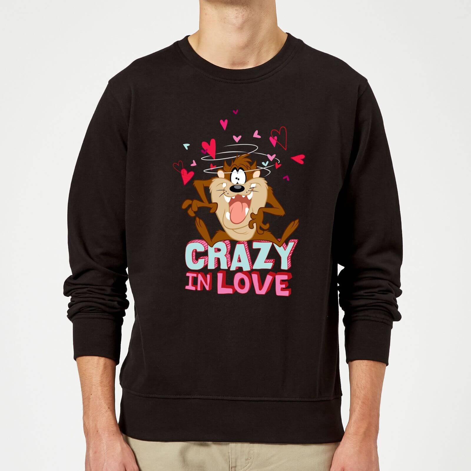Looney Tunes Crazy In Love Taz Sweatshirt - Black - S | Zavvi UK
