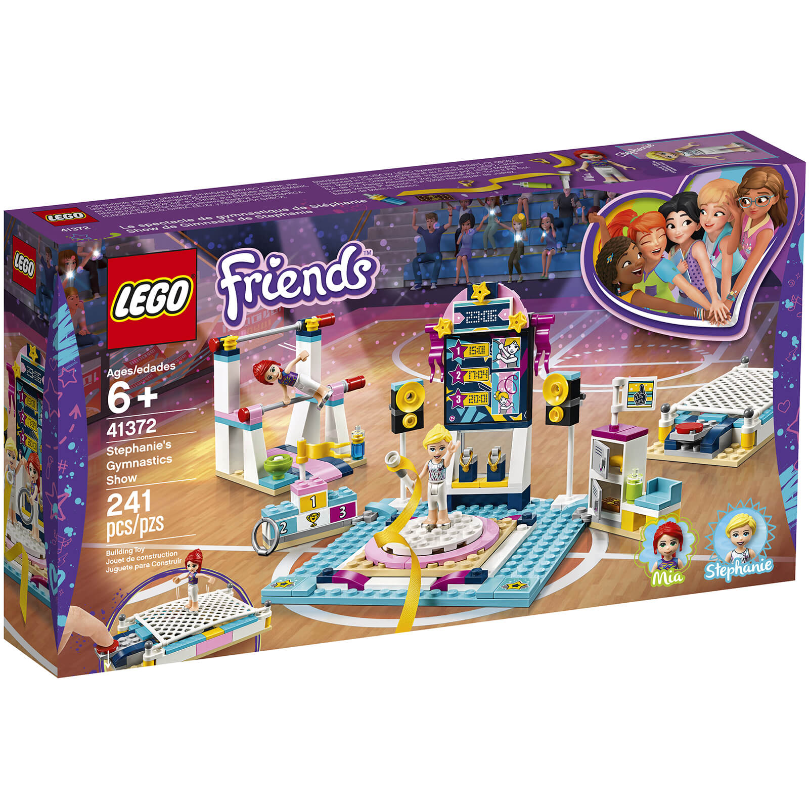 LEGO Friends: Stephanie’s Gymnastics Show Playset 41762(41372) | Zavvi UK