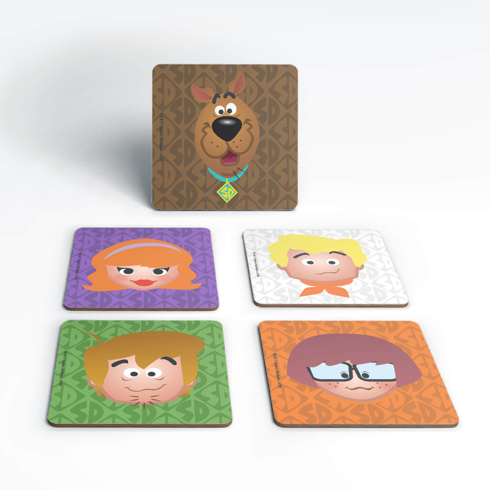 Scooby Doo Emoji Coaster Set | Zavvi UK