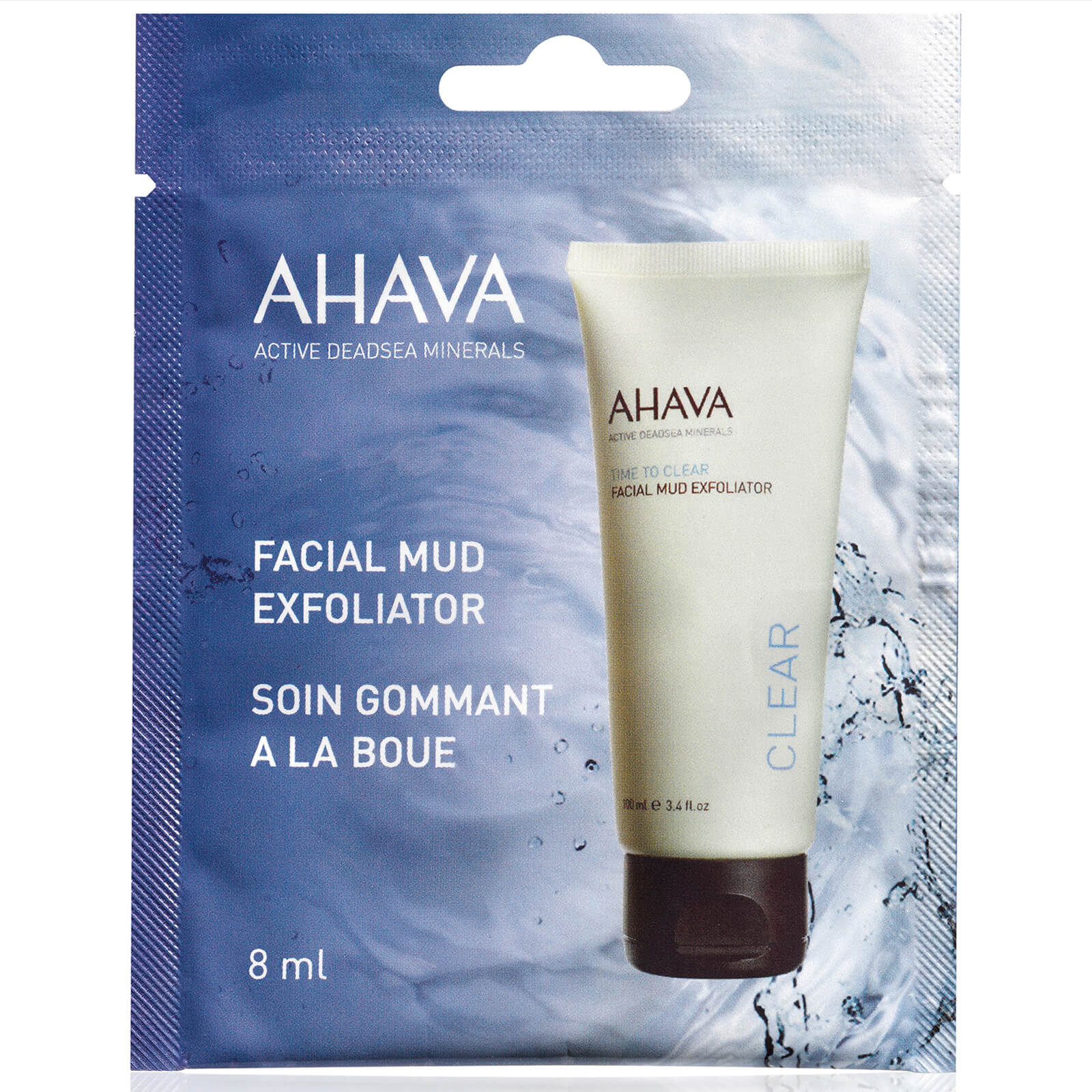 AHAVA Single Use Facial Mud Exfoliator 8ml | LOOKFANTASTIC