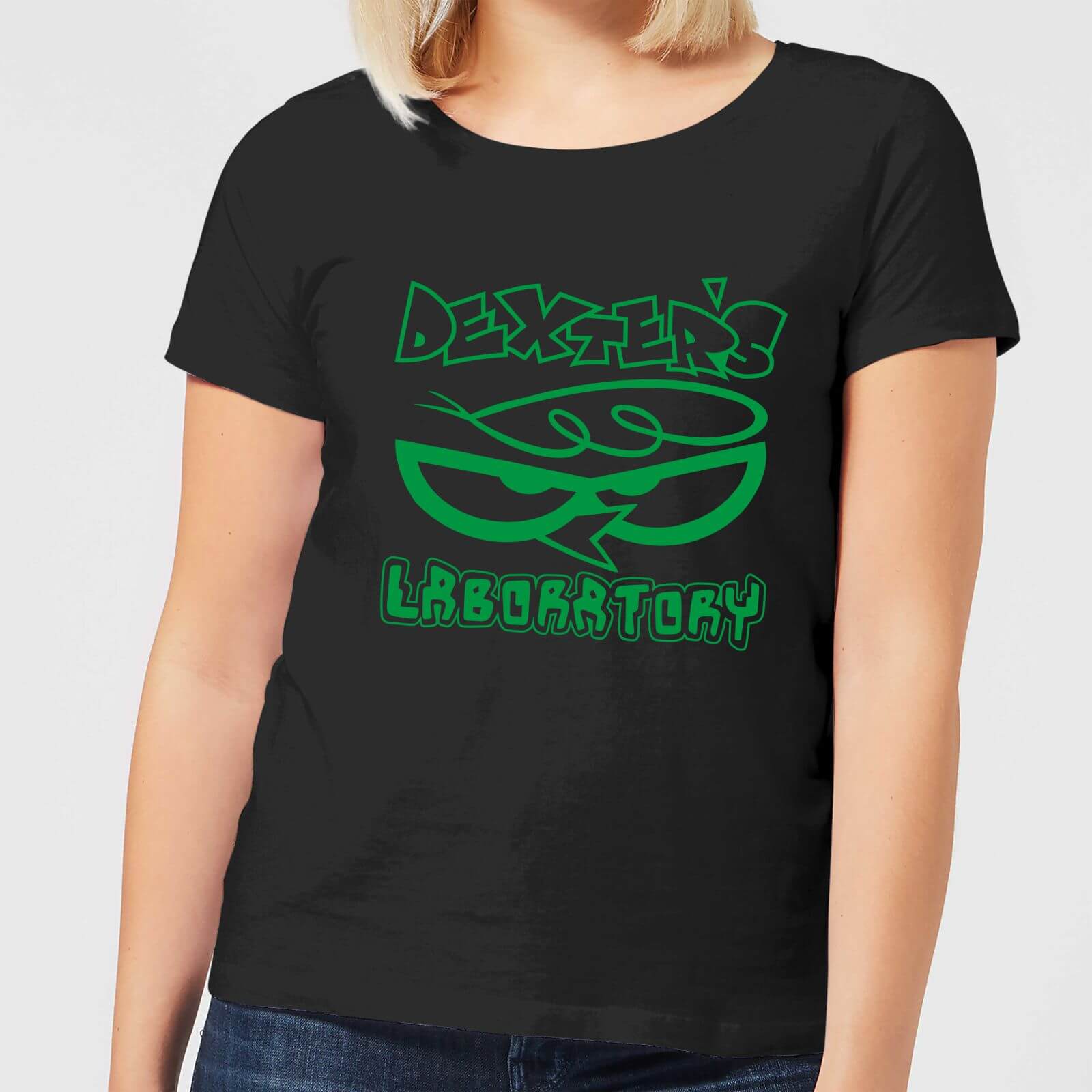 Dexters Lab Logo Women's T-Shirt - Black - XS | Zavvi UK