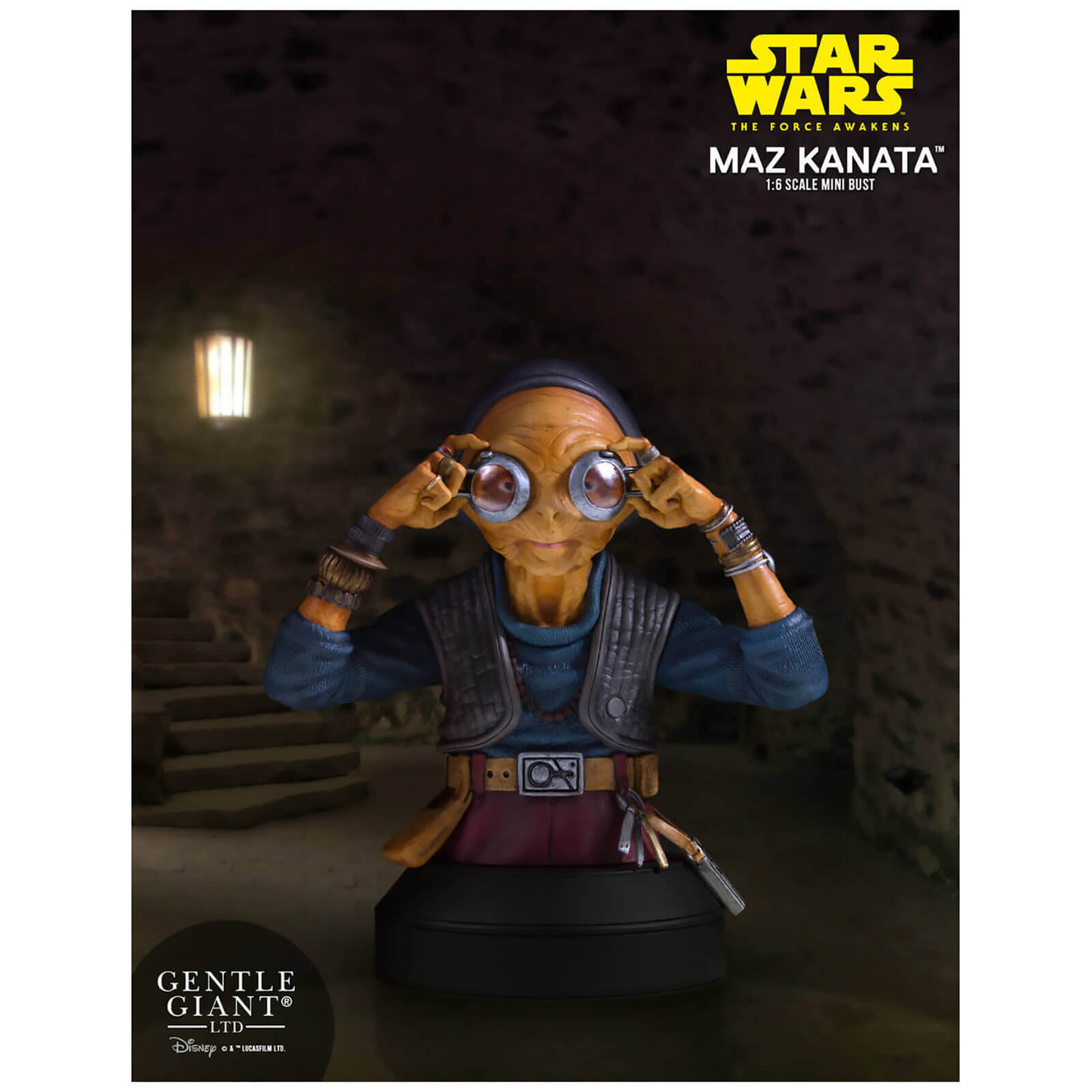 Mini-buste Maz Kanata de Star Wars : Le Réveil de la Force, échelle 1:6 ...