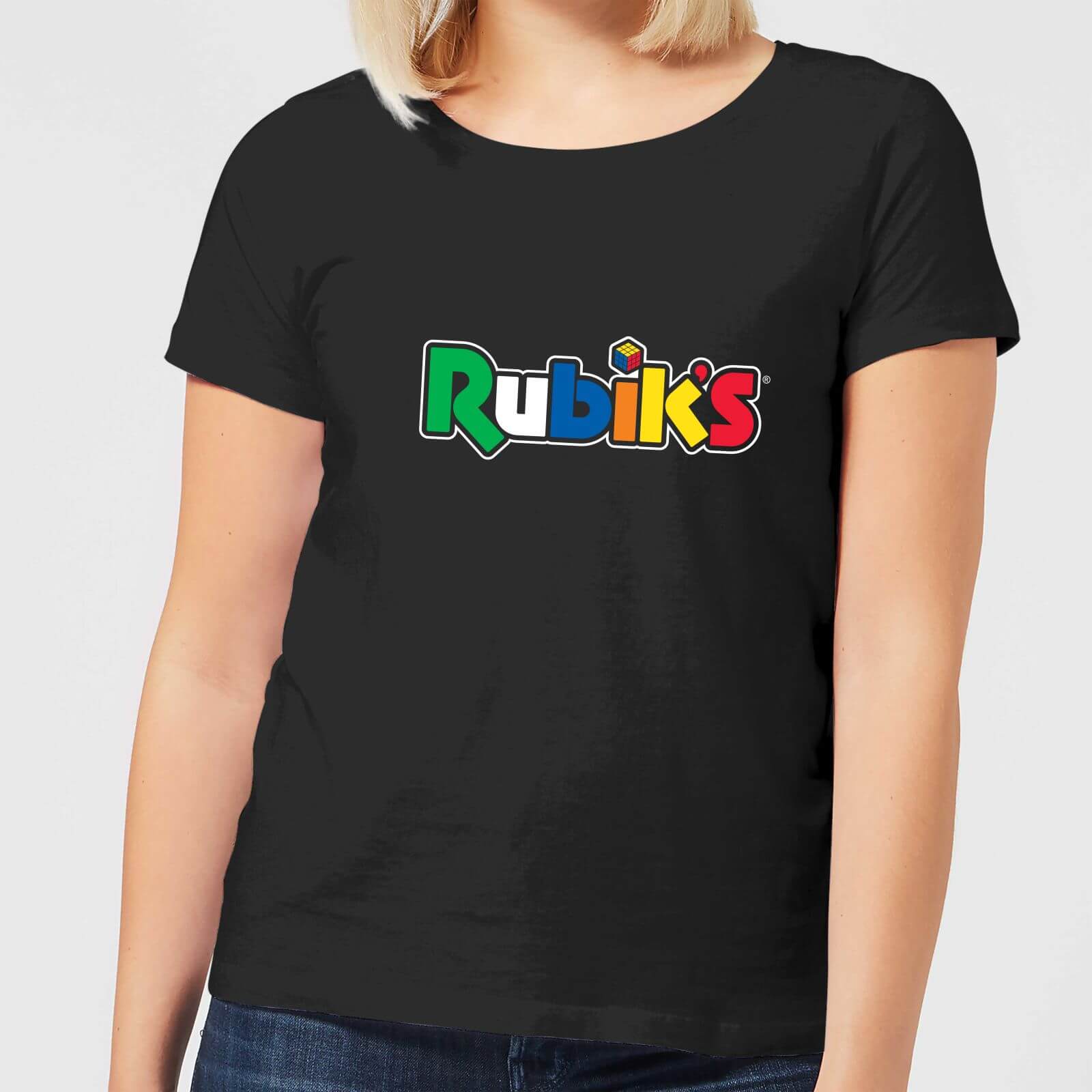 Rubik's Core Logo Women's T-Shirt - Black - 3XL