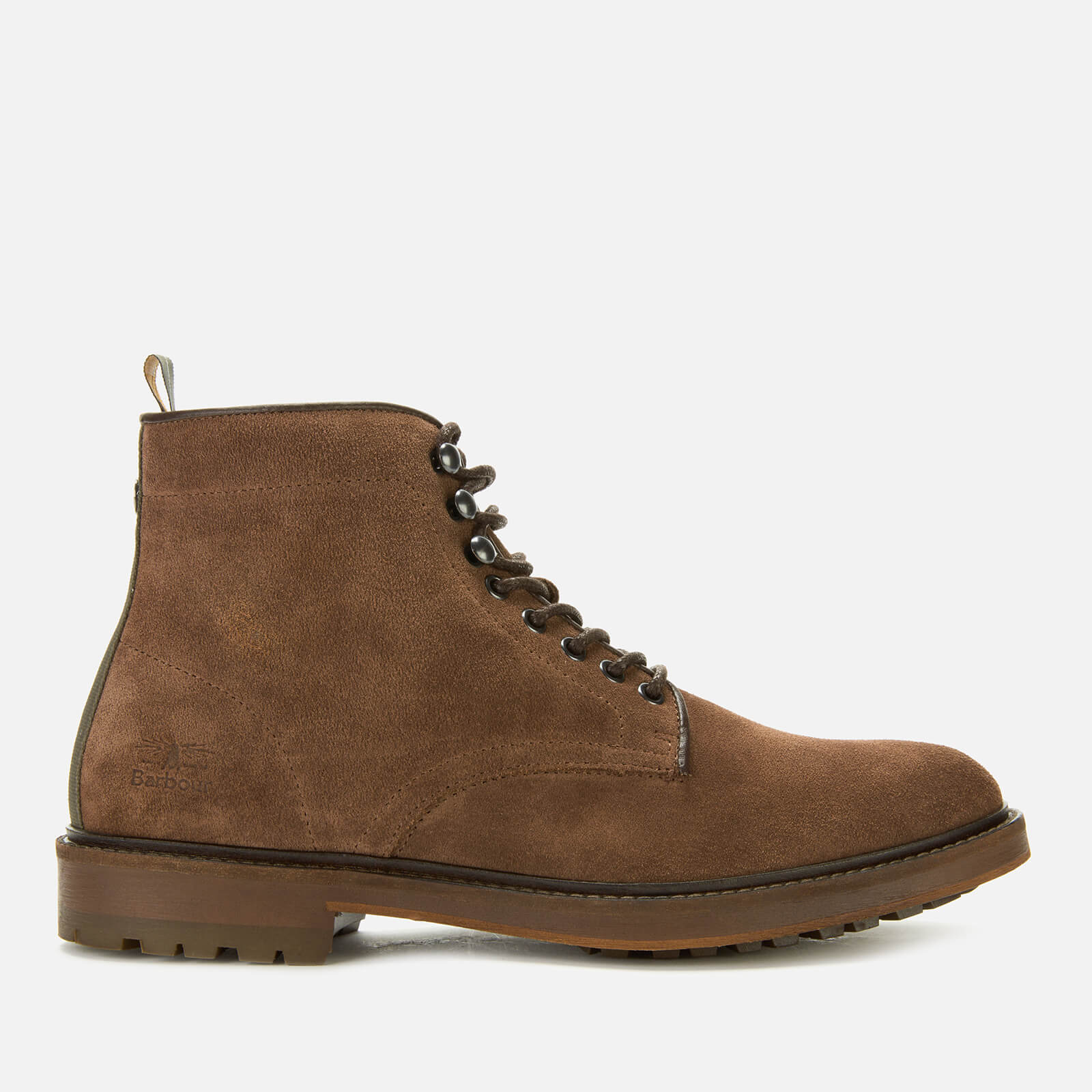 Barbour Men's Seaburn Derby Suede Lace Up Boots - Tobacco | Allsole