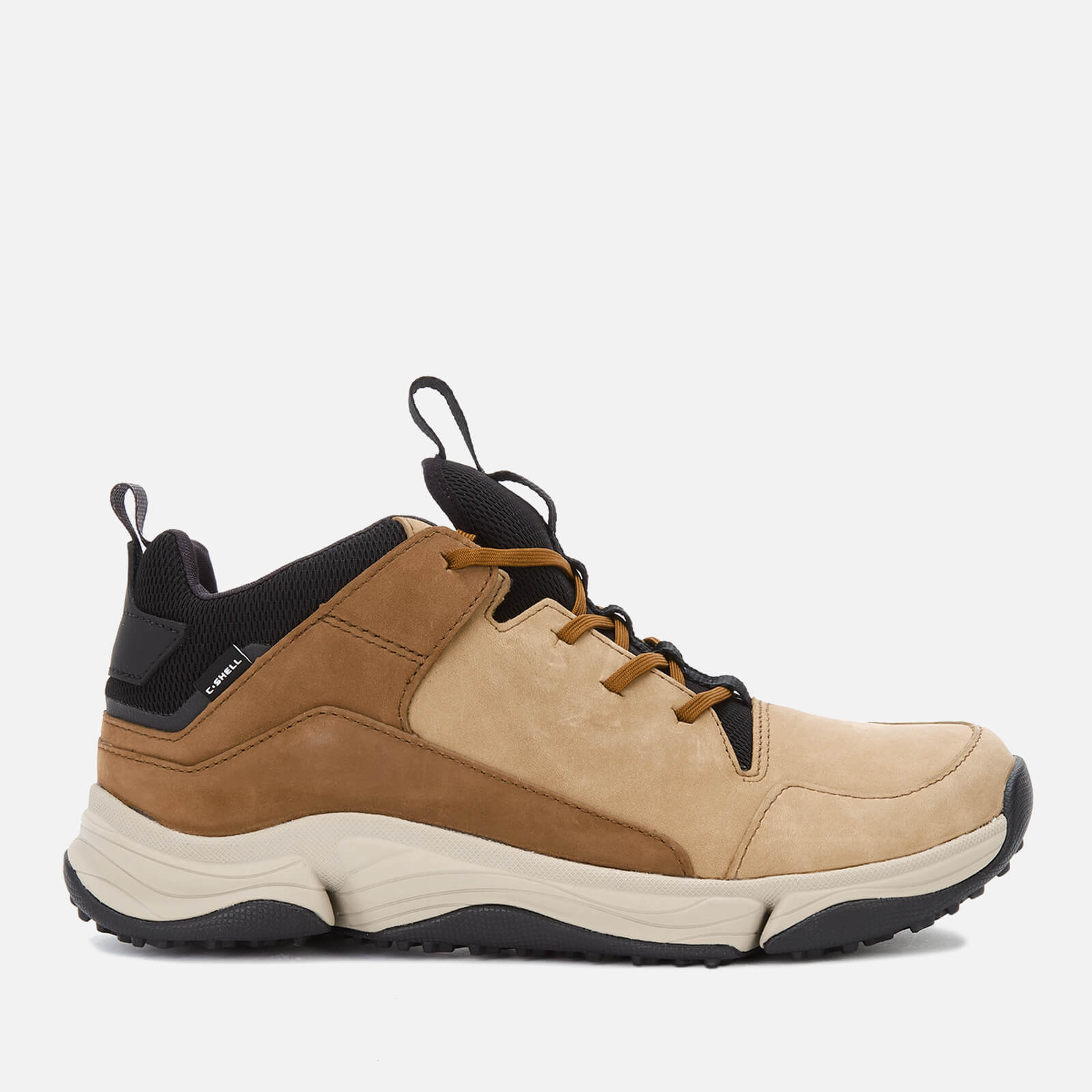 Clarks Men's Tri Path Mid Trainers - Tan Combi - UK 7 | Allsole