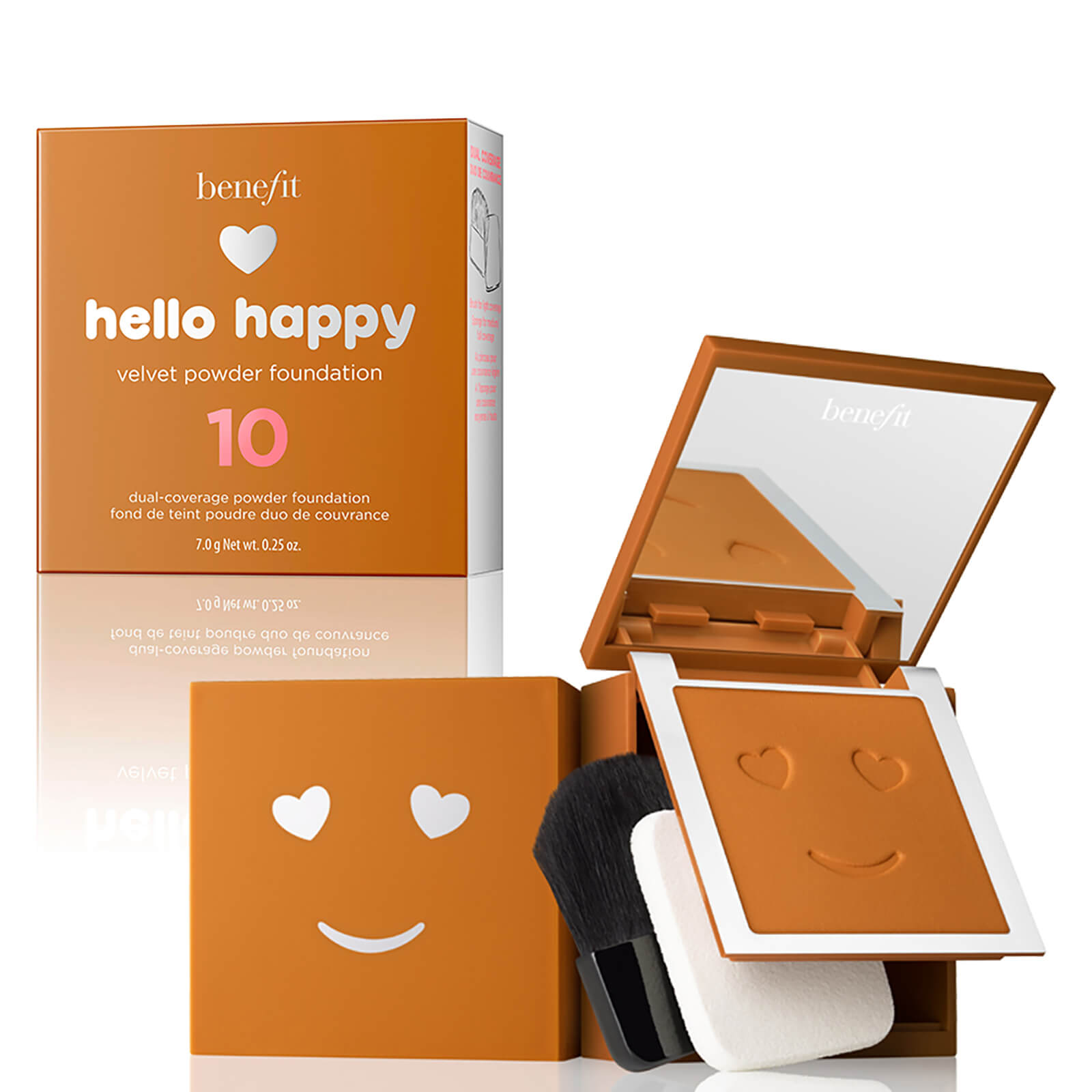 benefit Hello Happy Velvet Powder Foundation Shade 10 Deep Warm | Cult ...