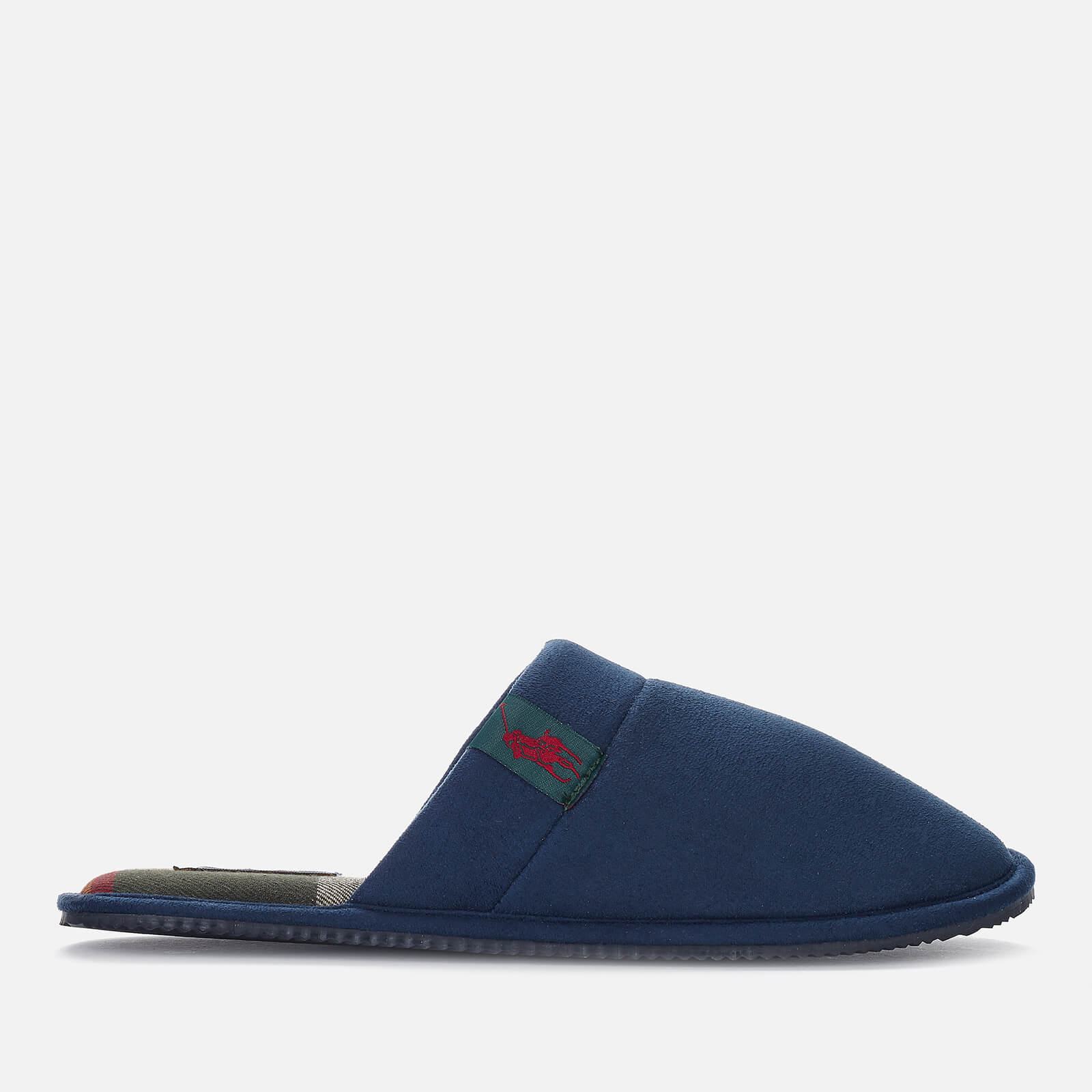 Polo Ralph Lauren Men's Summit Scuff Tartan Lined Slippers - Navy/Red ...