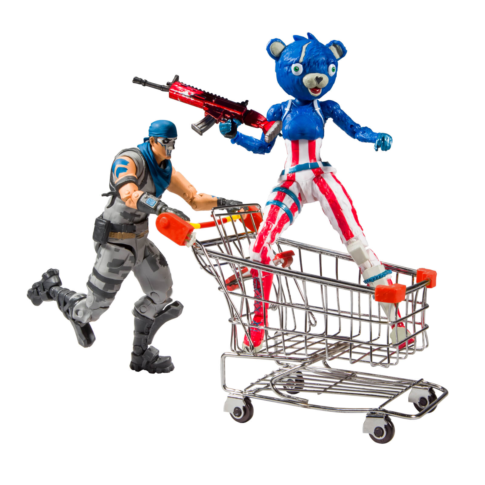 McFarlane Toys Fortnite Shopping Cart Pack With War Paint and Fireworks ...