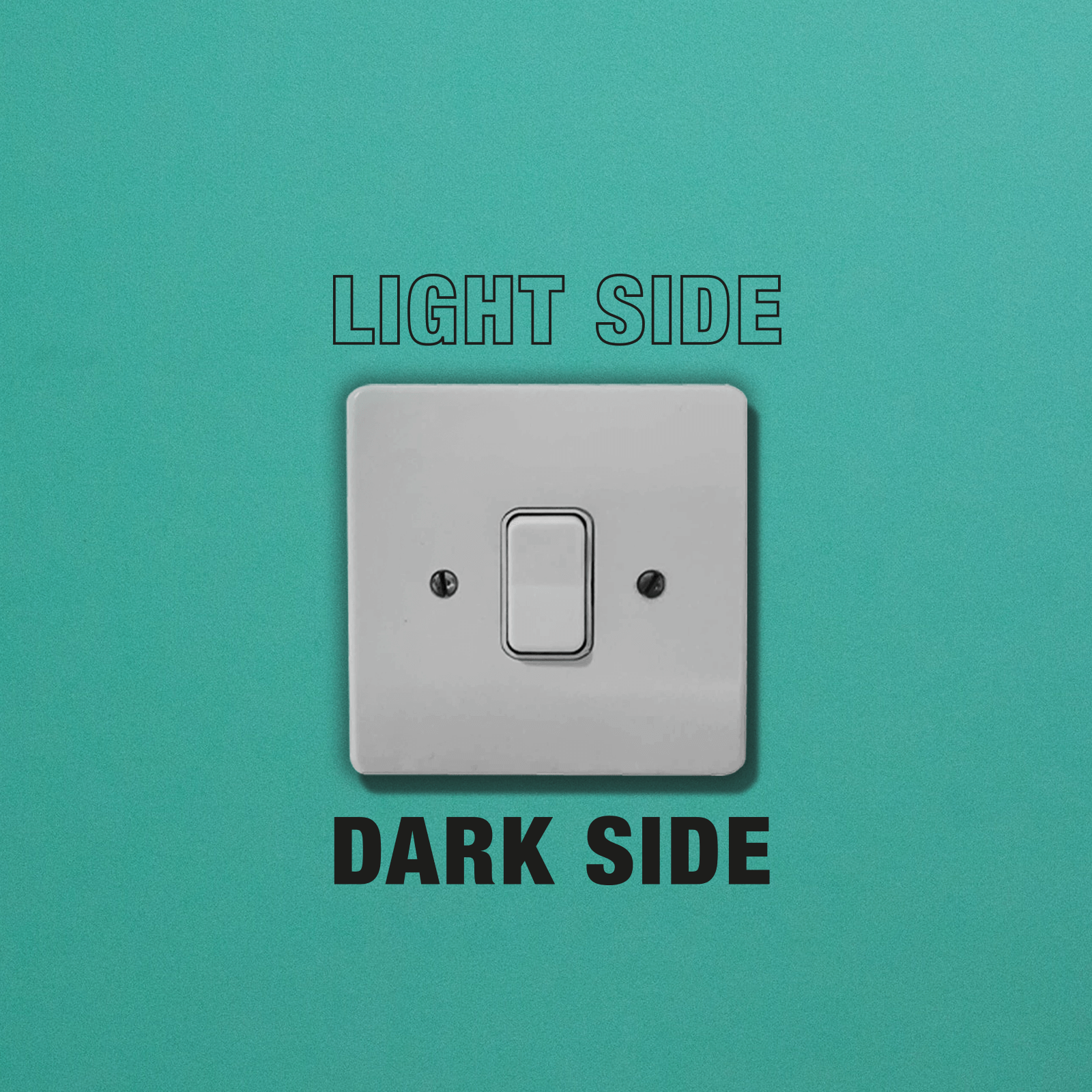 Light Side Dark Side Light Switch Art