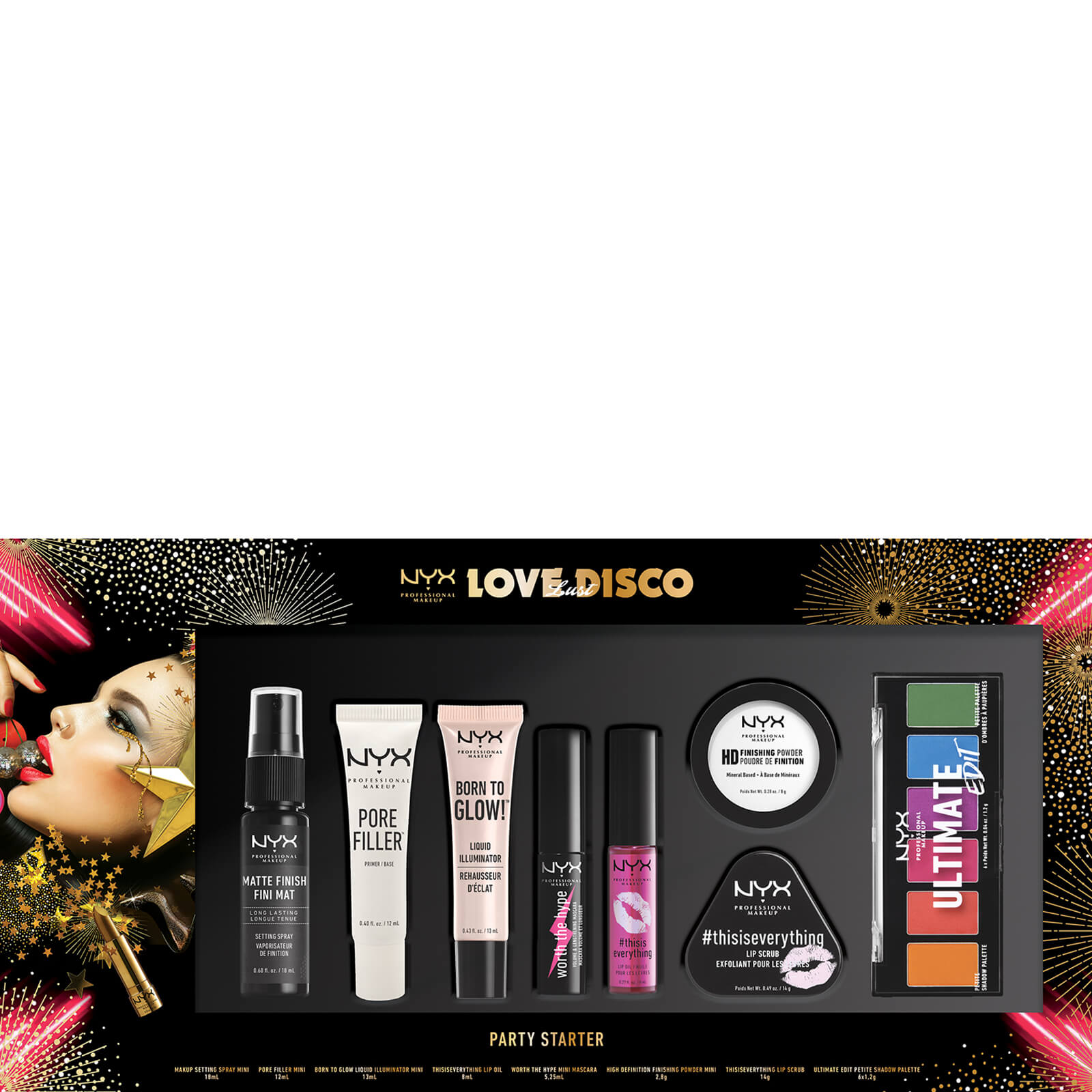 NYX Professional Makeup Christmas Party Starter Kit Gift Set (Worth £41 ...