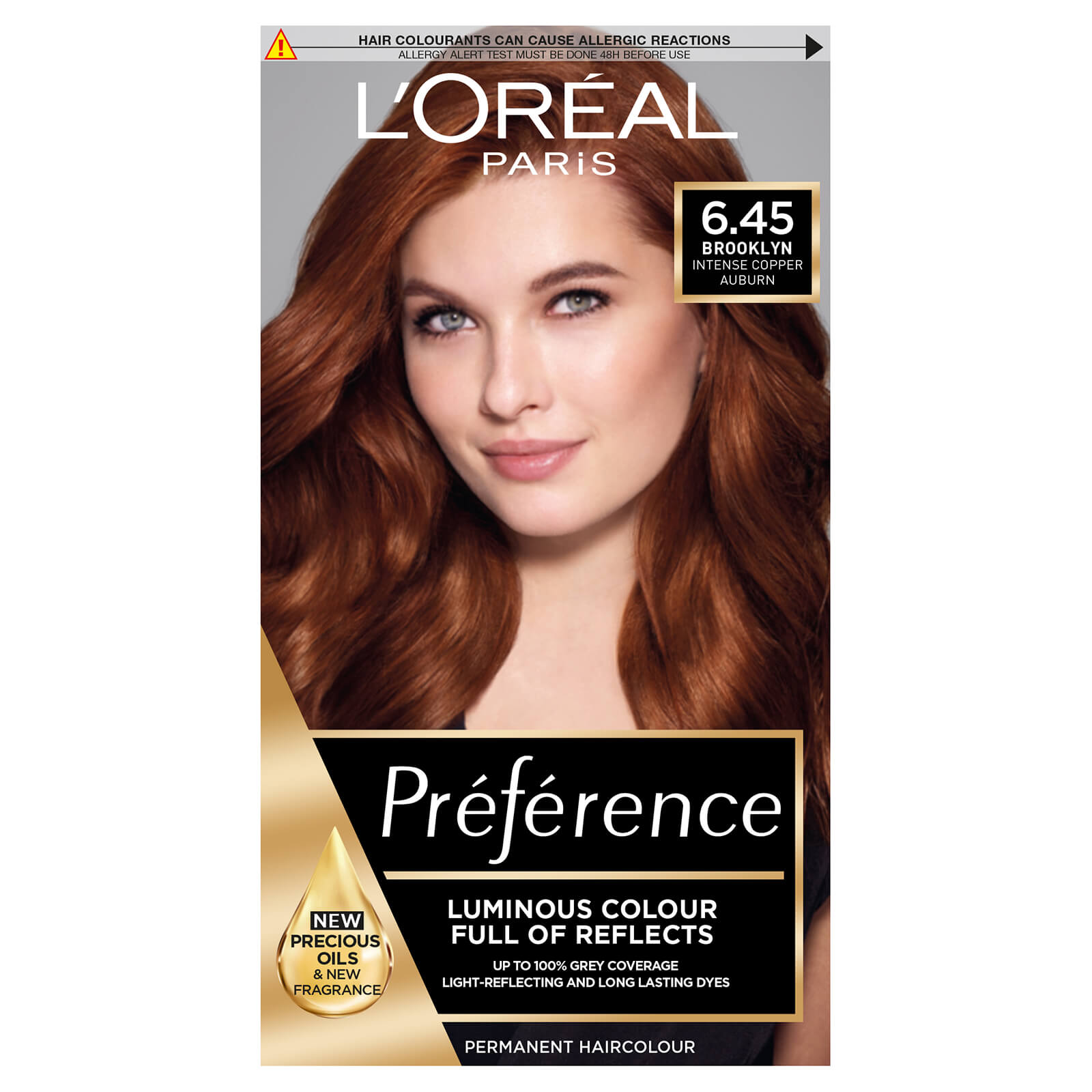 loreal preference intense red copper