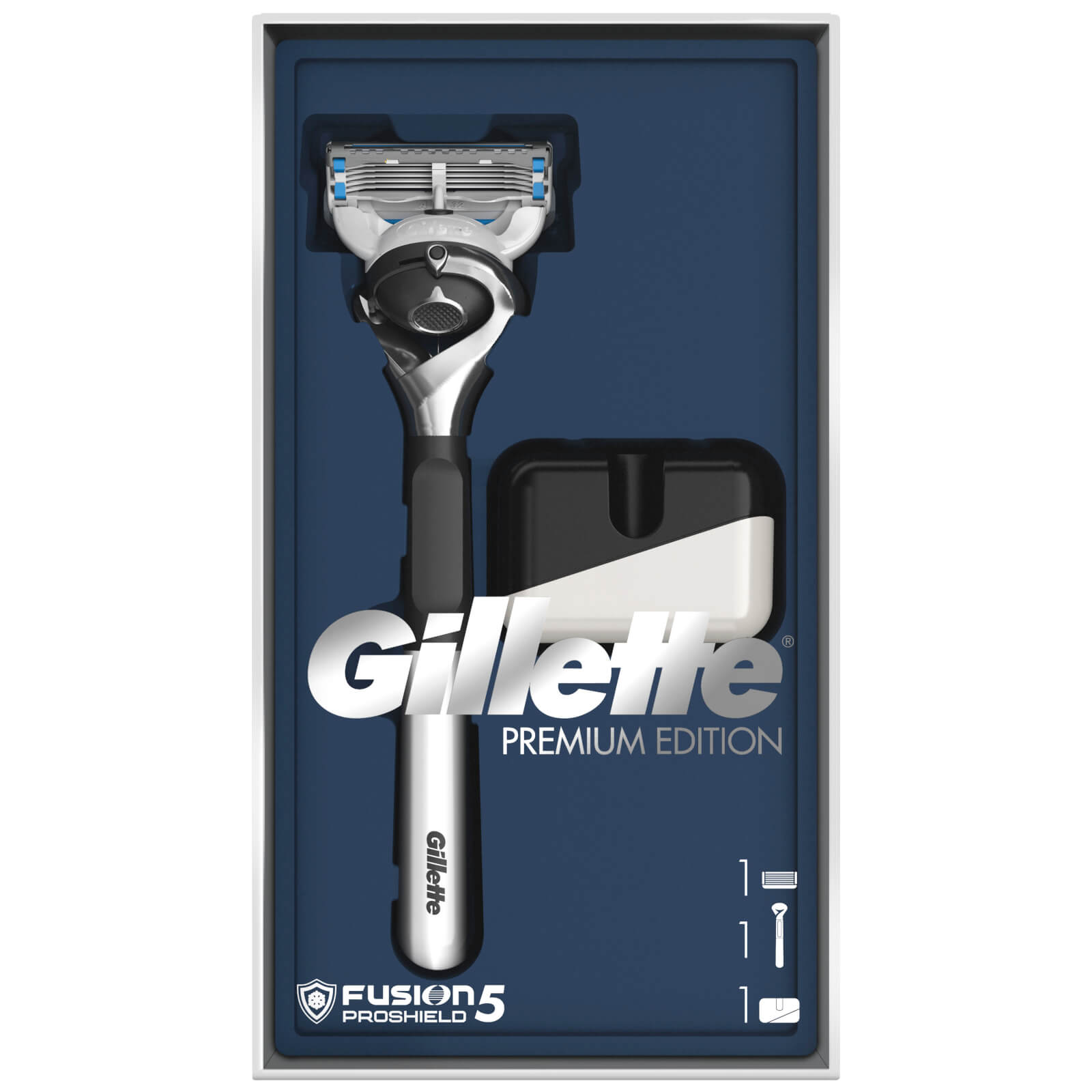 Gillette Fusion5 Men's ProShield Chill Chrome Razor Gift Set ...