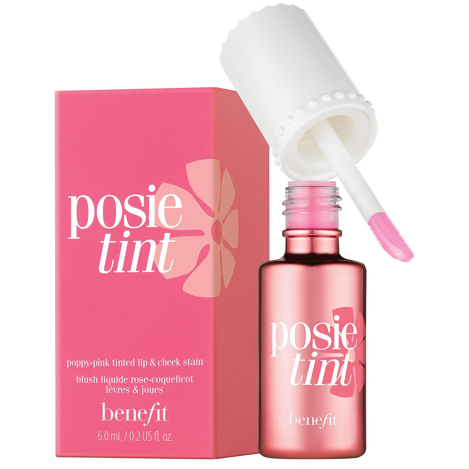 benefit Posie Tint Poppy Pink Tinted Lip & Cheek Stain 6ml | LOOKFANTASTIC