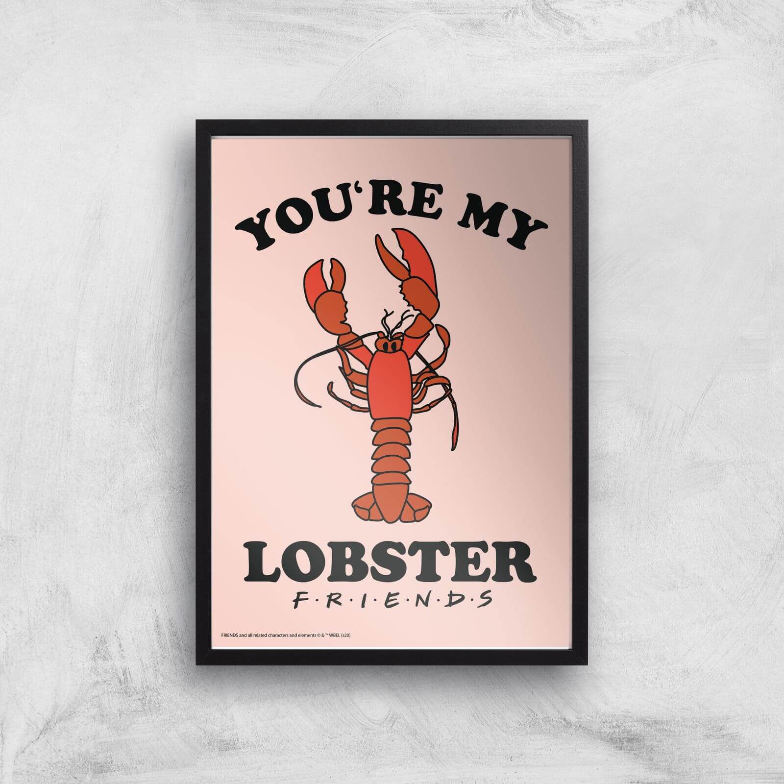 Friends Lobster Giclee Art Print - A4 - Print Only