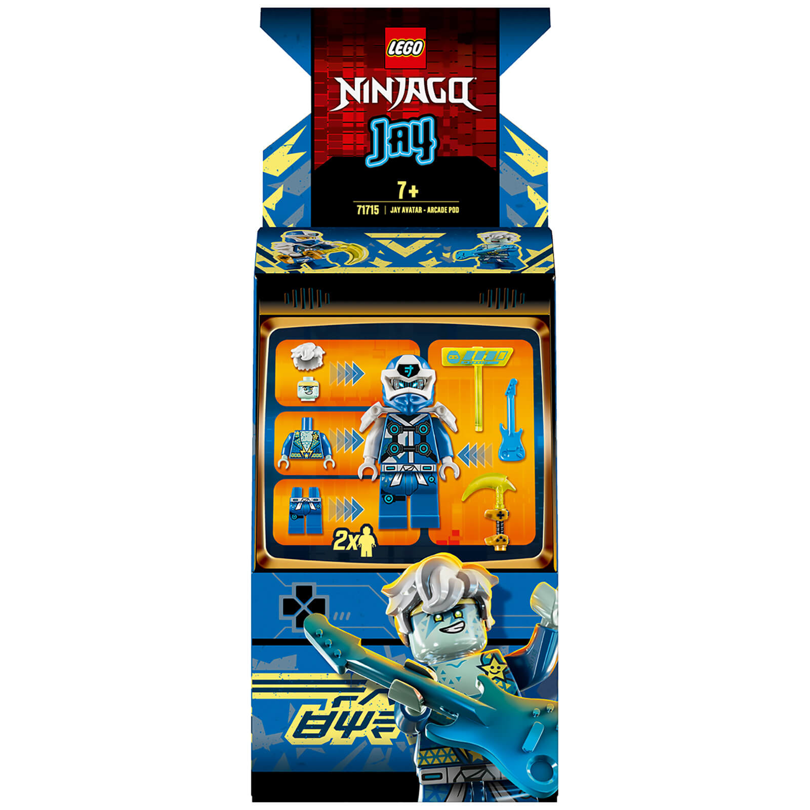 LEGO Ninjago: Jay Avatar - Arcade Pod (71715) | Zavvi UK