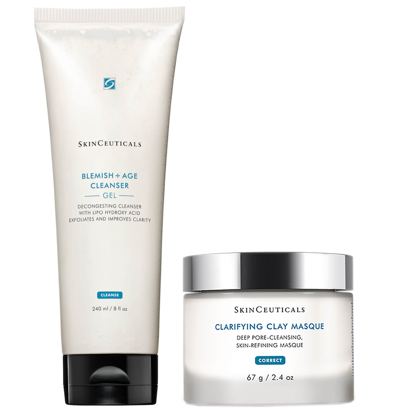 SkinCeuticals Cleanse and Mask Duo for Blemish-Prone Skin | LOOKFANTASTIC