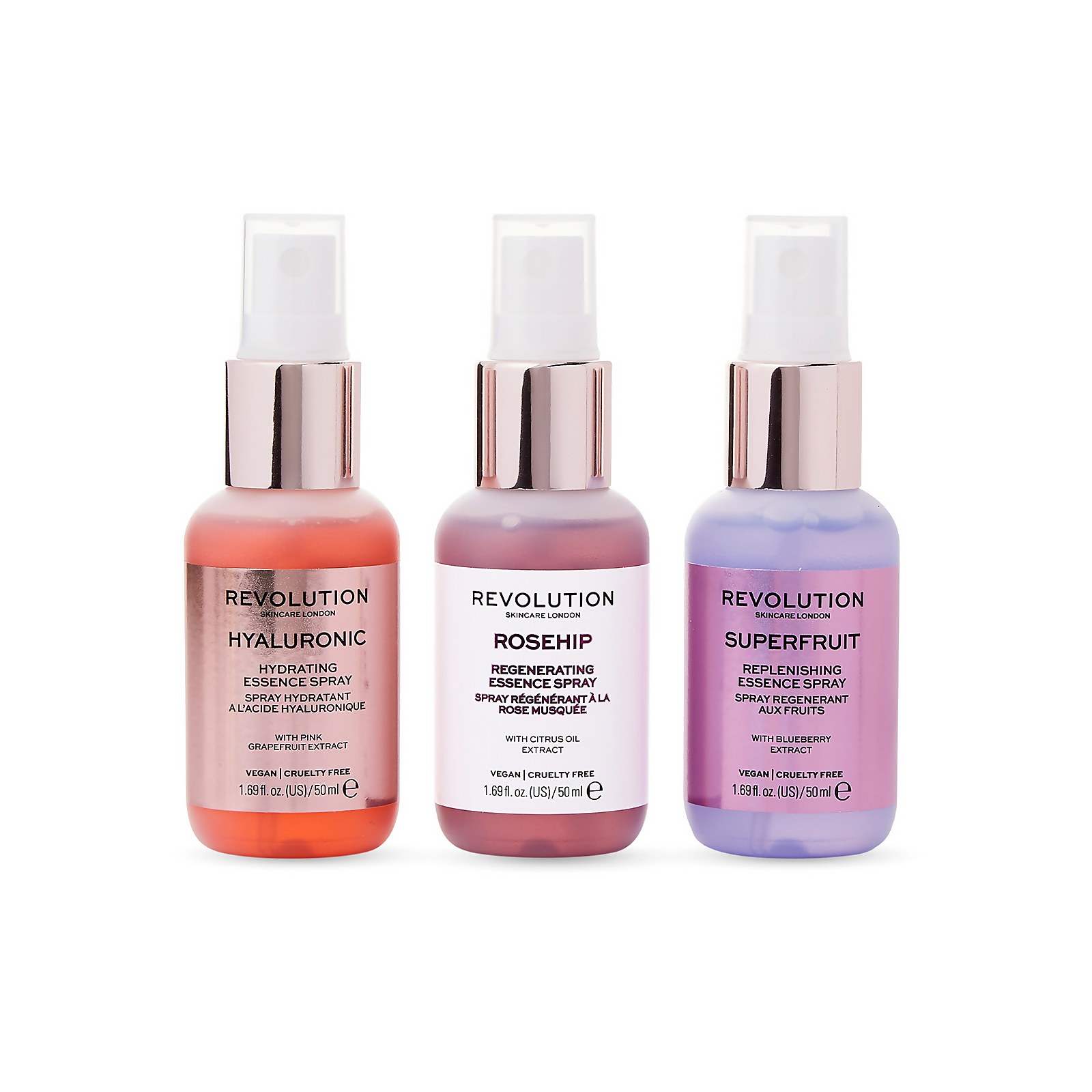 Revolution Beauty Mini Essence Spray Collection: Hello Hydration ...