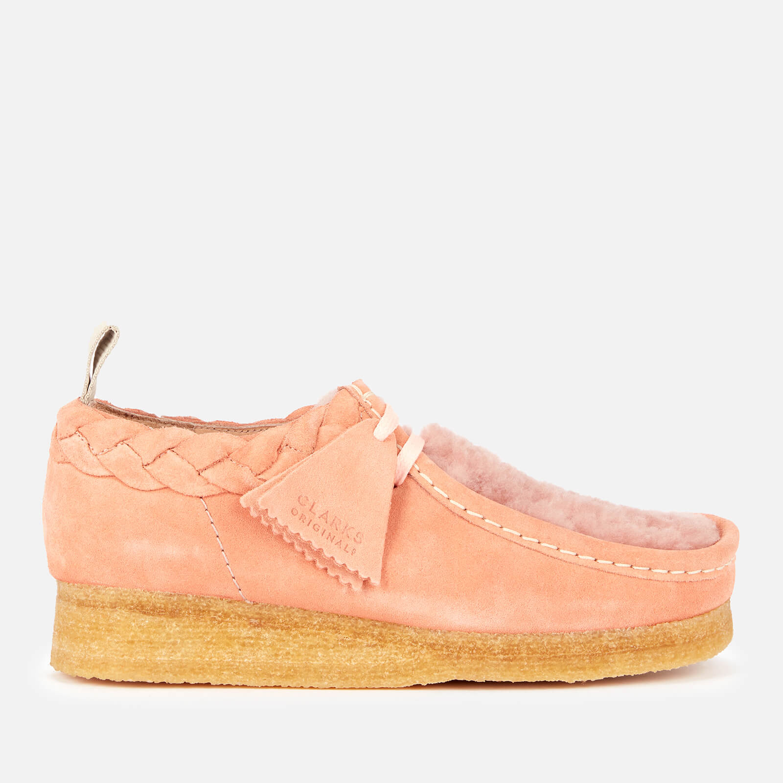 Clarks Originals Women's Suede Wallabee Shoes - Sandstone Multi - UK 3 ...